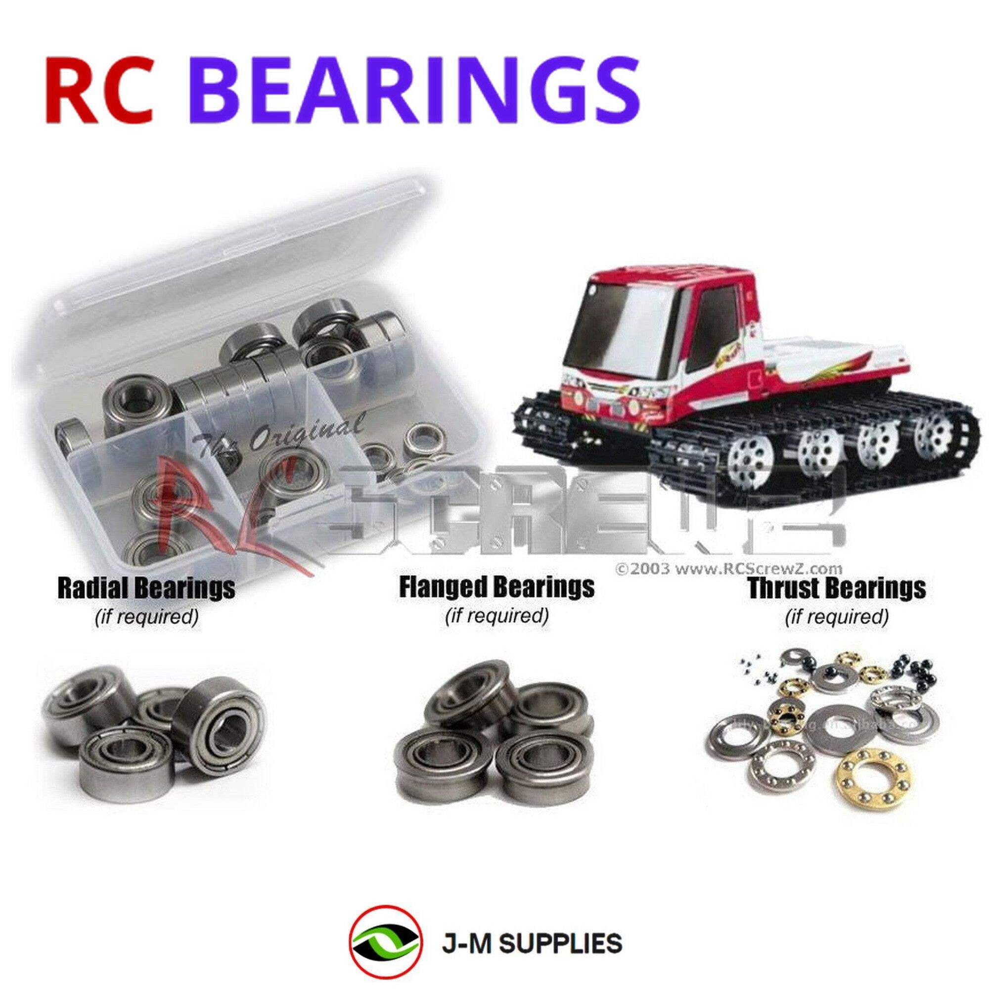 RCScrewZ Metal Shielded Bearing Kit kyo040b for Kyosho Nitro Blizzard ...