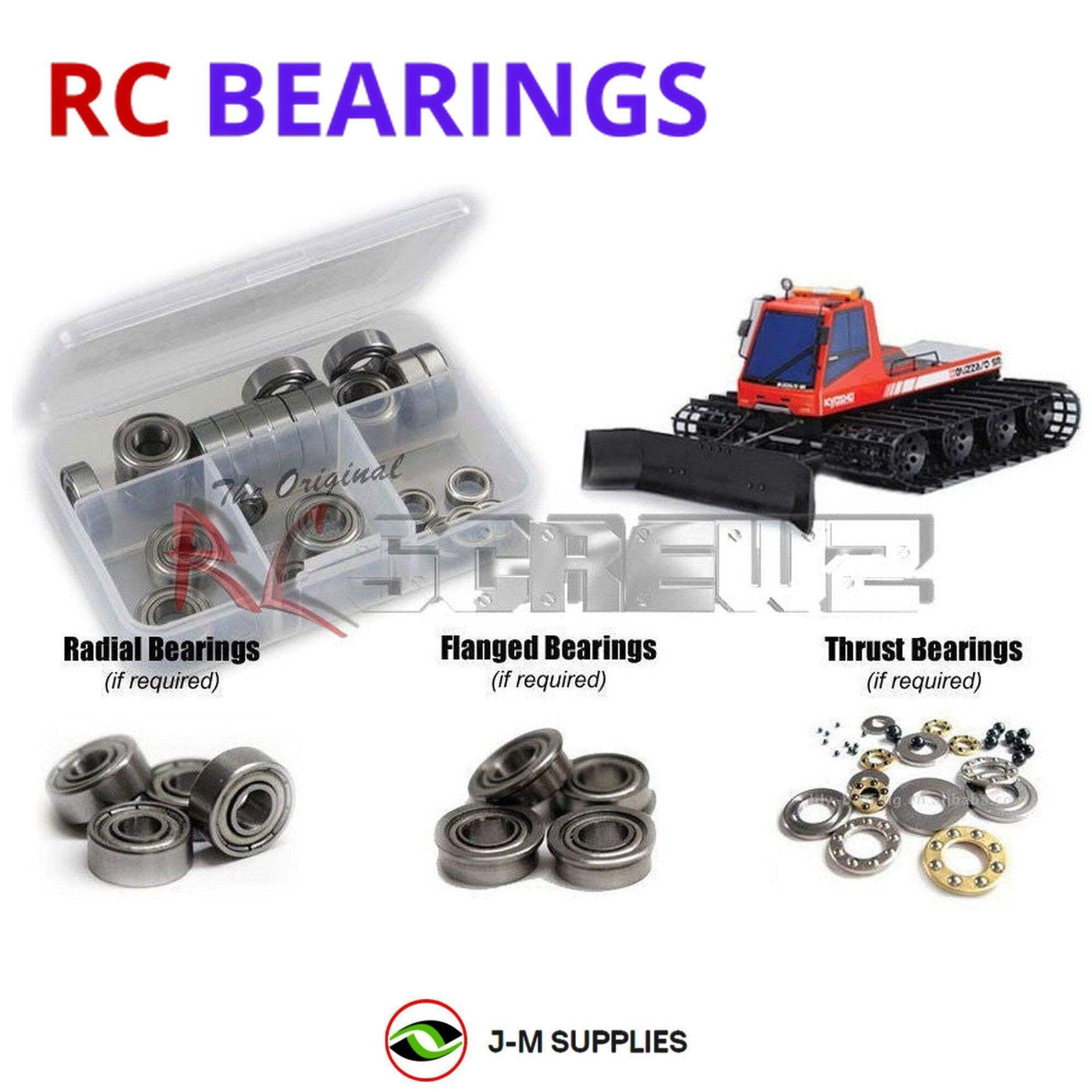 RCScrewZ Metal Shielded Bearing Kit kyo142b for Kyosho Blizzard SR 1 ...