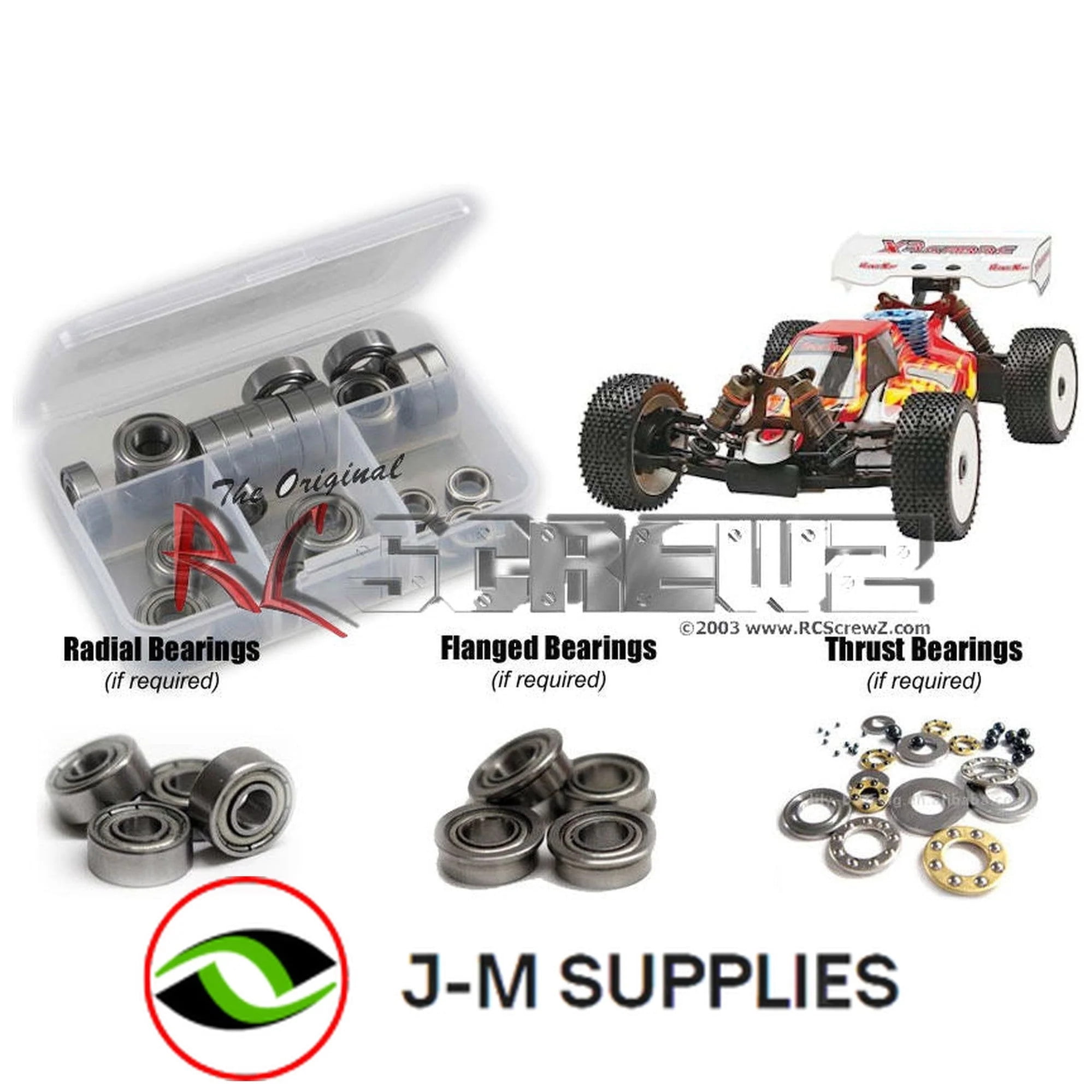 RCScrewZ Metal Shielded Bearing Kit ofn007b for Ofna X3 Sabre RTR/Pro ...