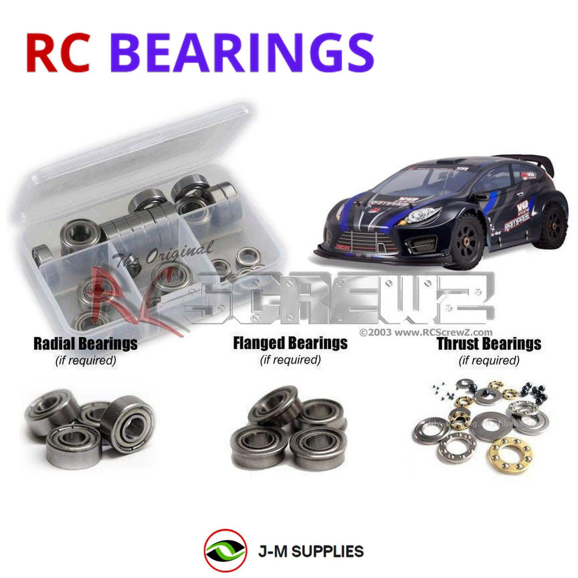 RCScrewZ Metal Shielded Bearing Kit rcr004b for RedCat Racing Rampage ...