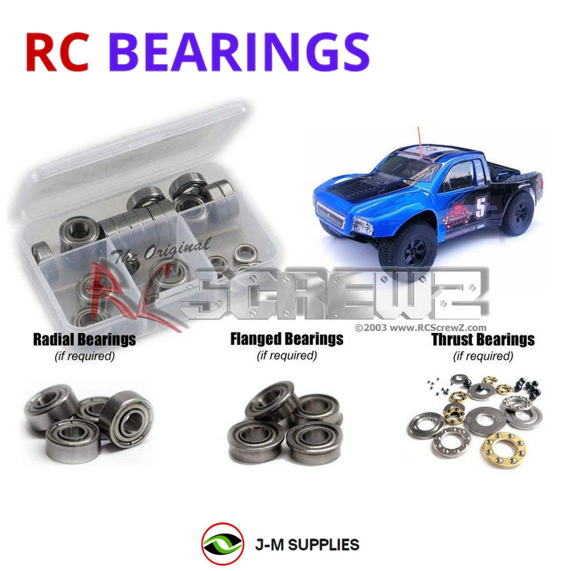 RCScrewZ Metal Shielded Bearing Kit rcr009b for RedCat Racing ...