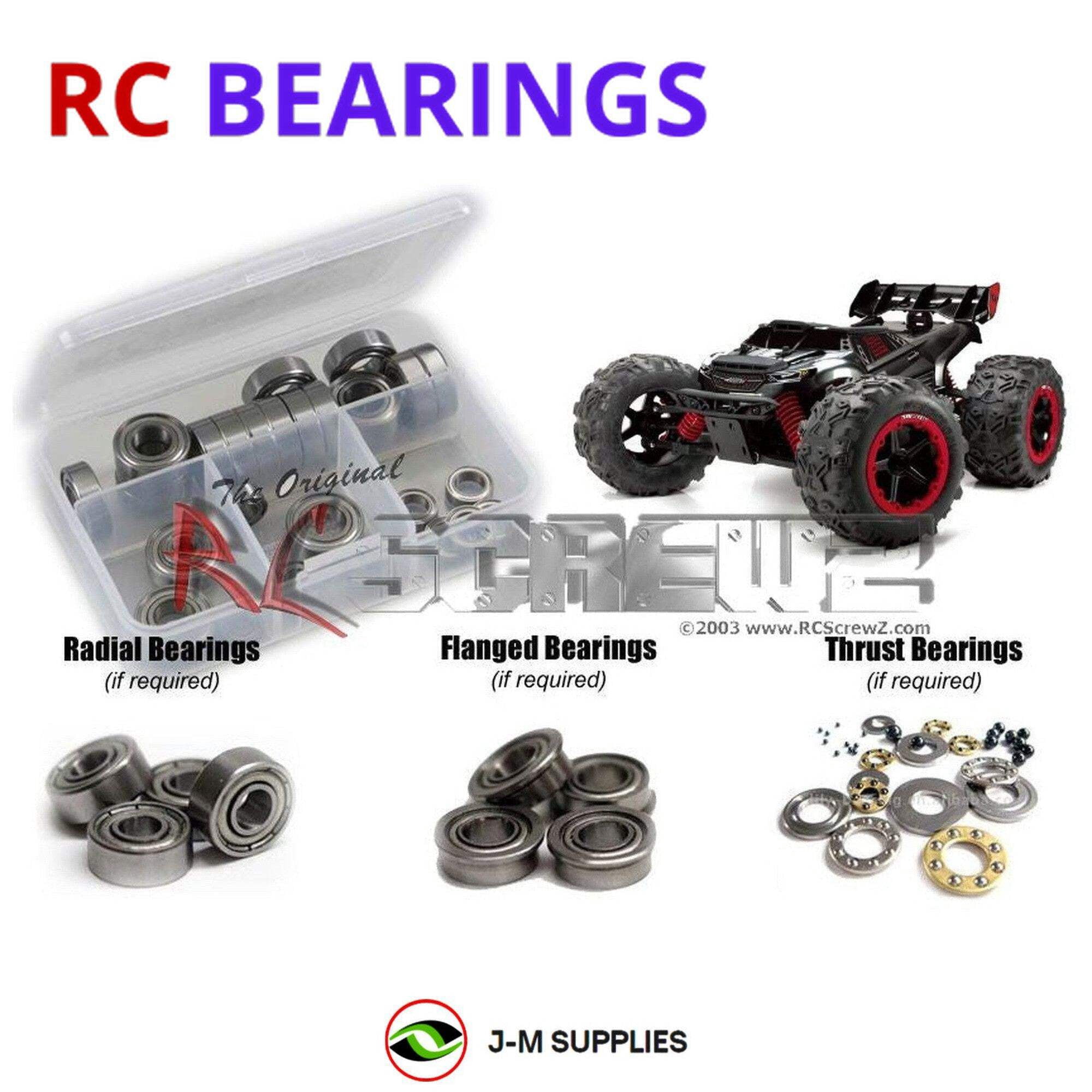 RCScrewZ Metal Shielded Bearing Kit rcr051b for RedCat Racing TR-MT8e ...