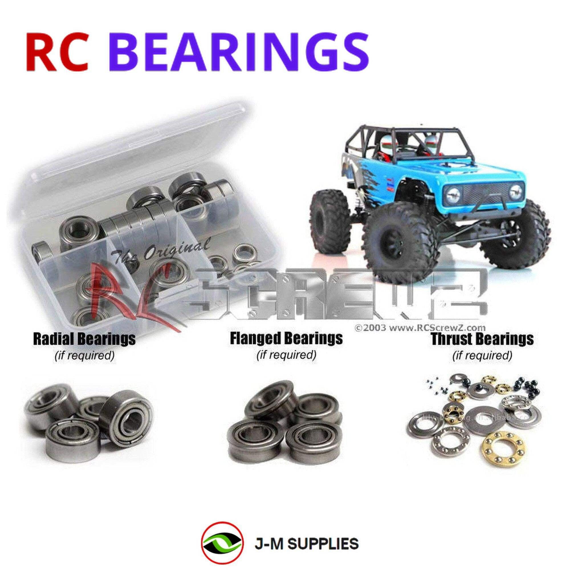 RCScrewZ Metal Shielded Bearing Kit rer069b for RedCat Wendigo 1/10 4X4 ...