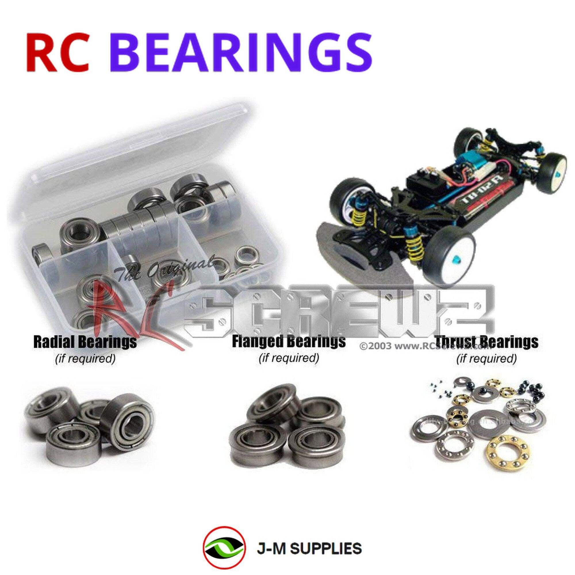 RCScrewZ Metal Shielded Bearing Kit tam048b for Tamiya TB02 Chassis Series RC Car | SET ...