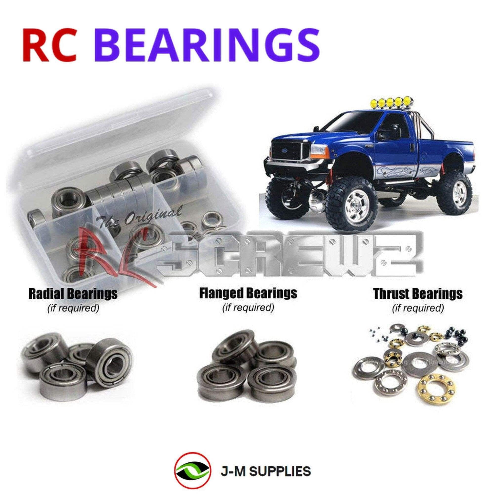 RCScrewZ Metal Shielded Bearing Kit tam065b for Tamiya F-350 High-Lift ...