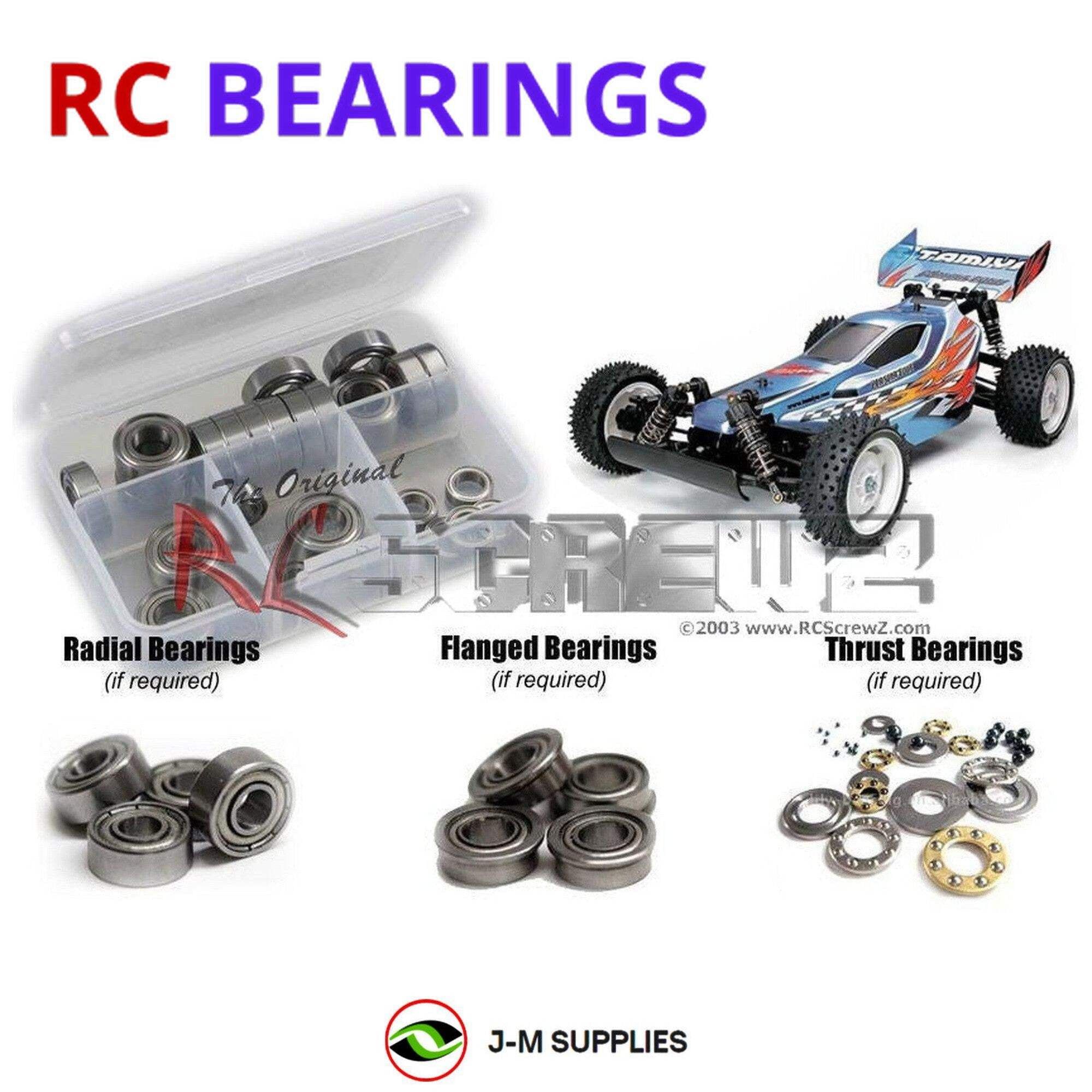 RCScrewZ Metal Shielded Bearing Kit tam085b for Tamiya Rising Storm ...