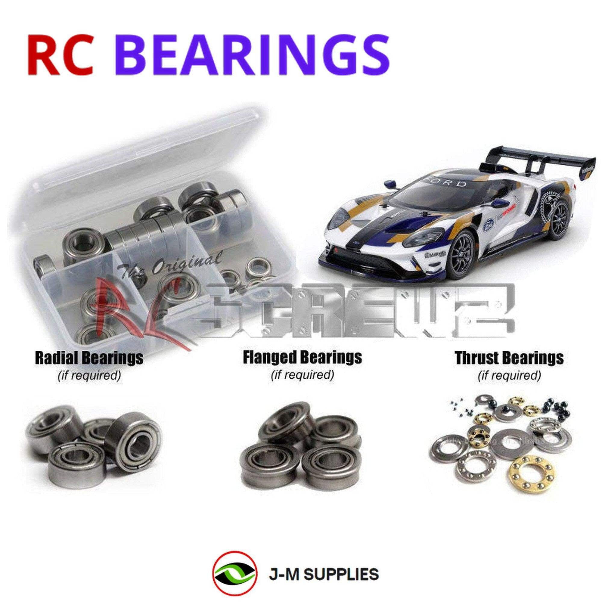RCScrewZ Metal Shielded Bearings tam251b for Tamiya TT-02 2020 Ford GT ...