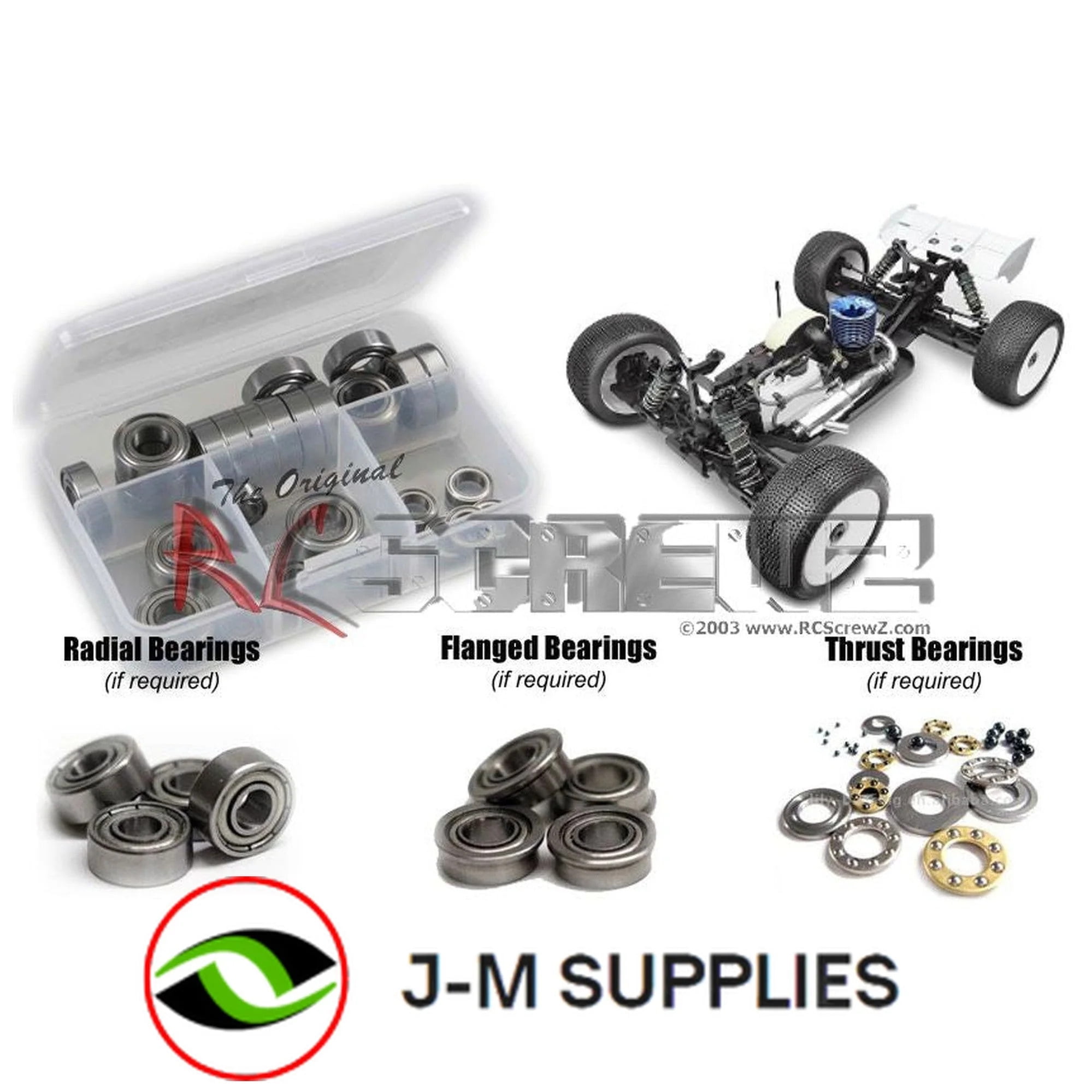 RCScrewZ Metal Shielded Bearing Kit tek010b for Tekno RC NT48.3 1/8th ...
