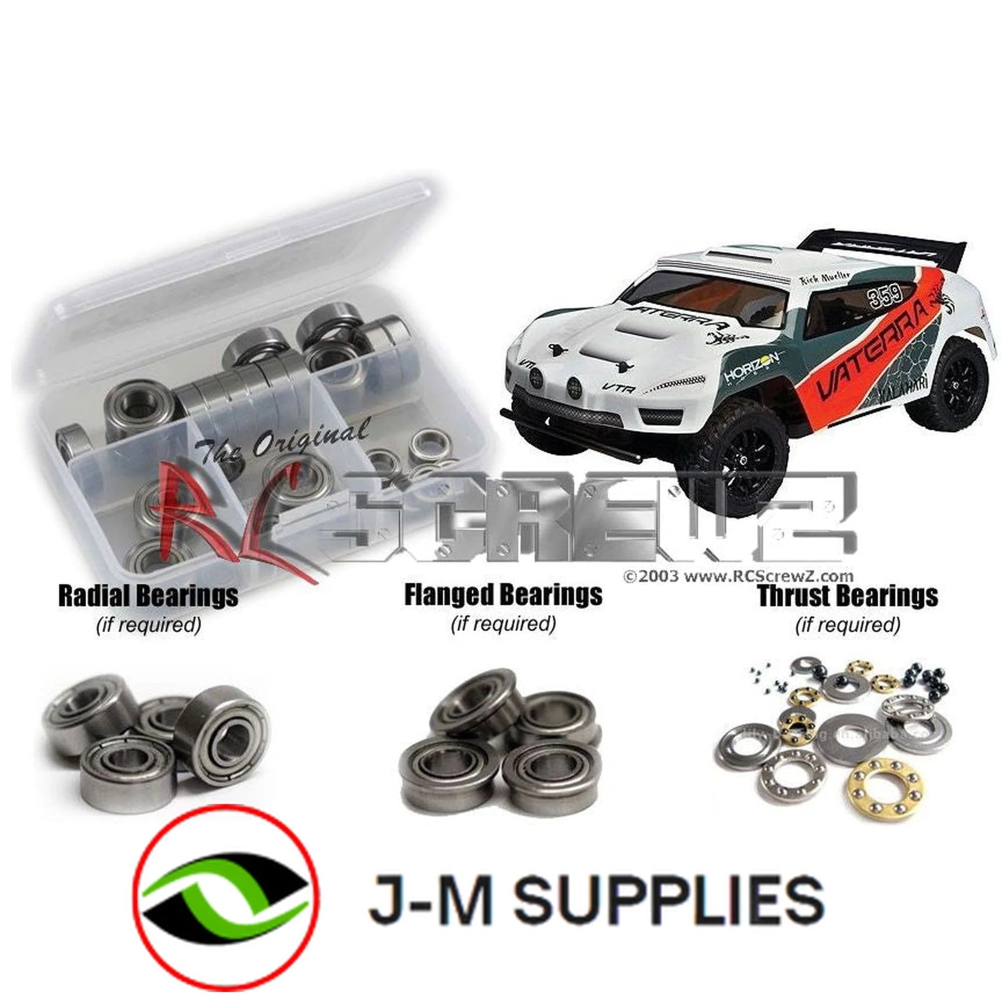 RCScrewZ Metal Shielded Bearing Kit vat004b for Vaterra Kalahari Desert ...