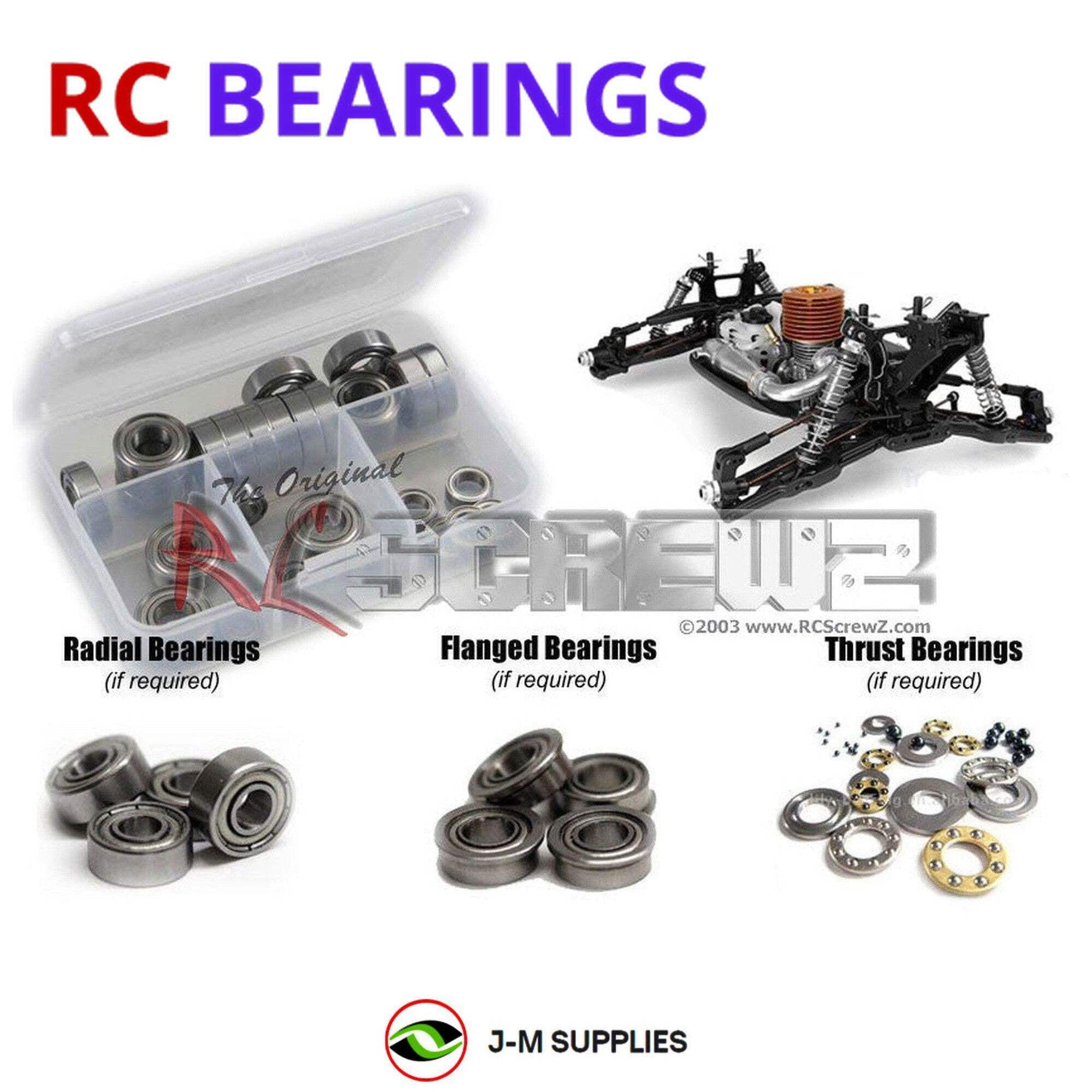 RCScrewZ Metal Shielded Bearing Kit xra030b for XRAY XT8 2009 Spec 1 ...
