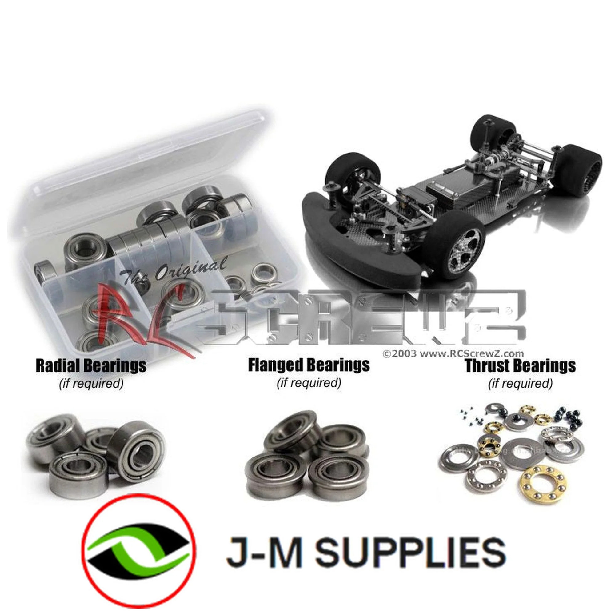 RCScrewZ Metal Shielded Bearing Kit xra034b for XRAY X11 Link 1/12th #370001 RC Car | SET ...