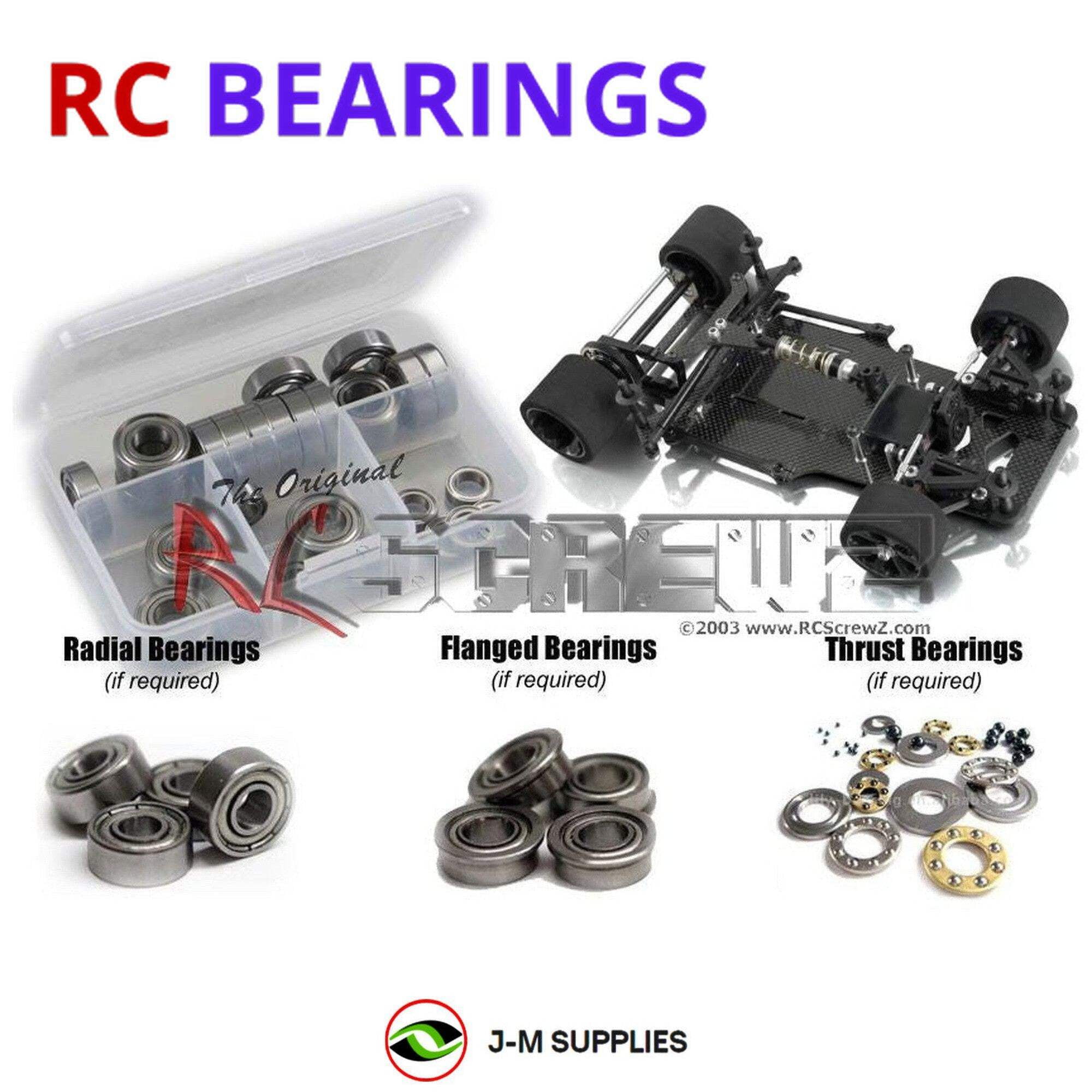 RCScrewZ Metal Shielded Bearing Kit xra056b for XRAY X12 2014 #370003 ...