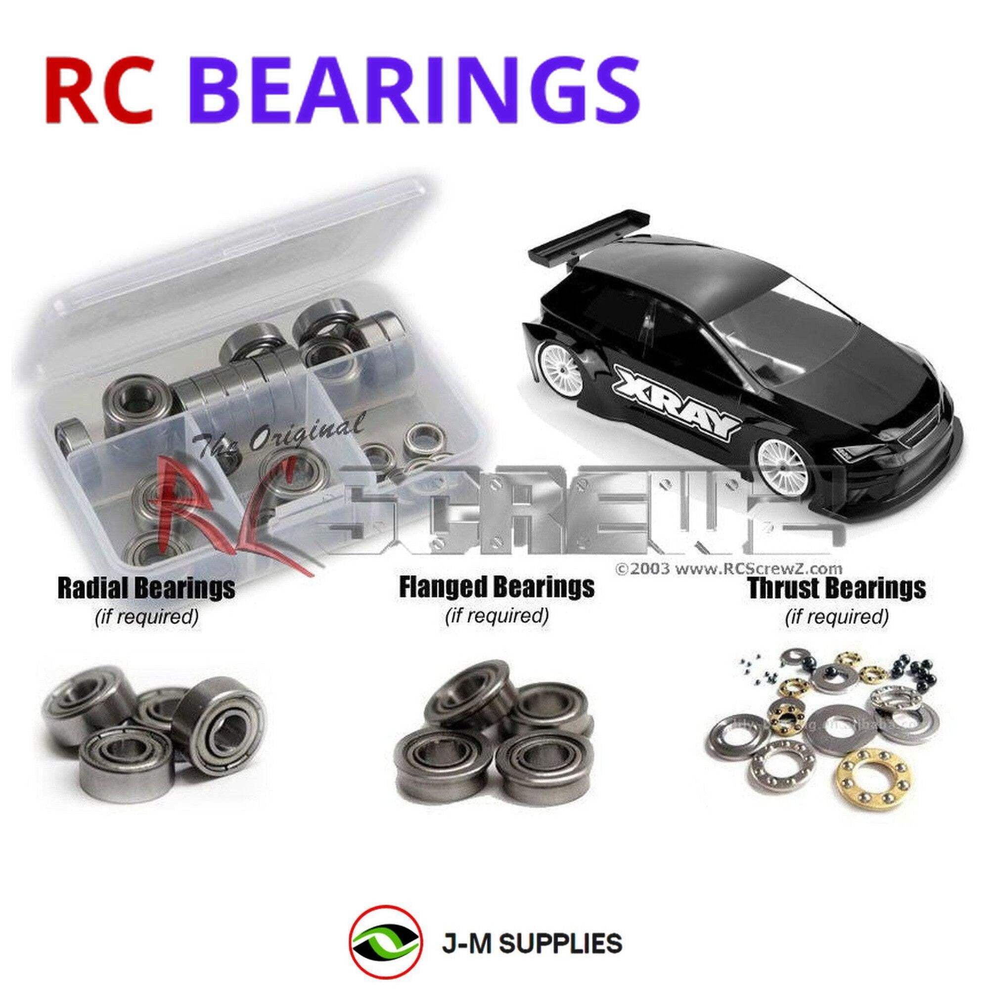 RCScrewZ Metal Shielded Bearing Kit xra083b for XRAY T4F 1/10th #300200 ...