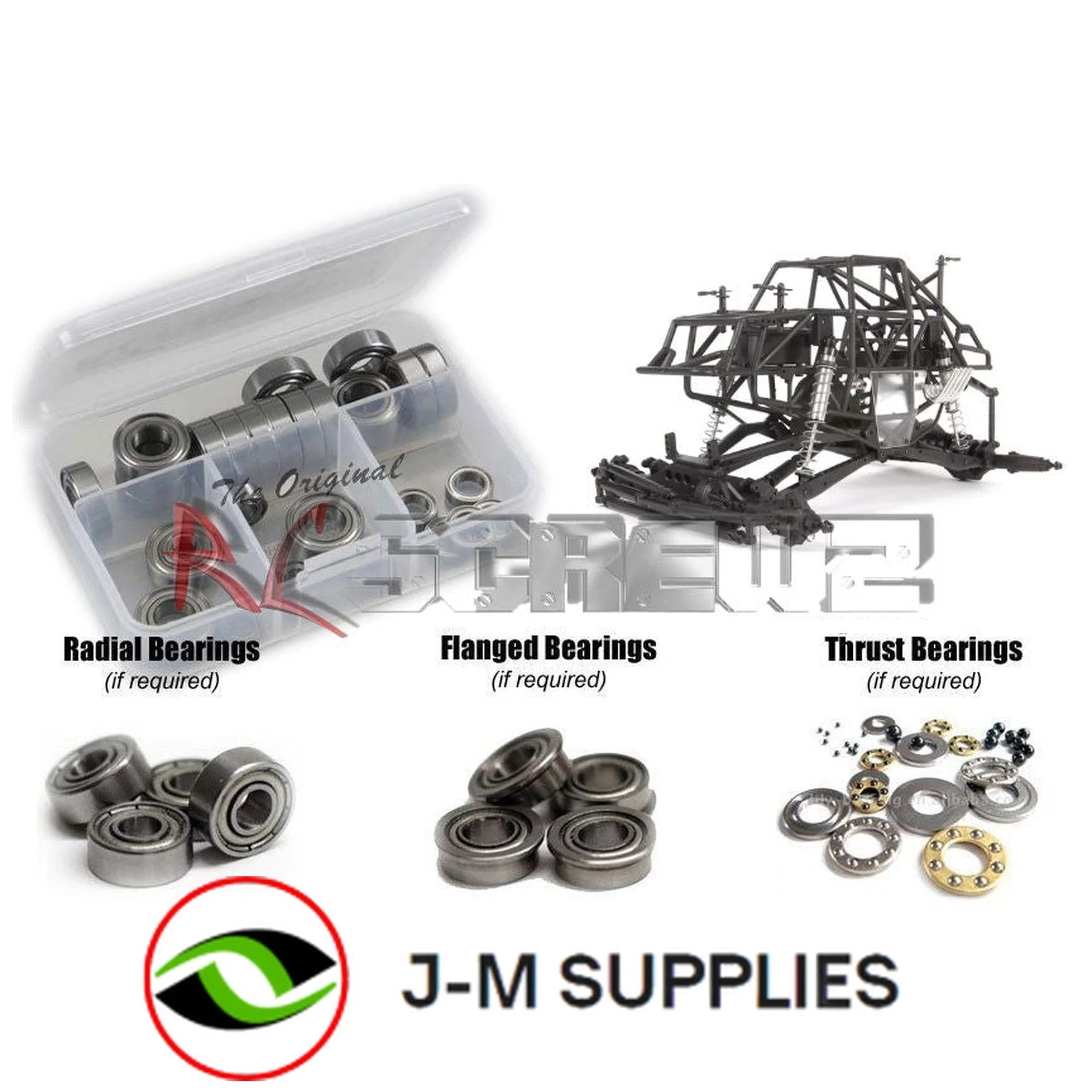RCScrewZ Metal Shielded Bearings axi032b for Axial 1/10 SMT10 4WD Raw ...