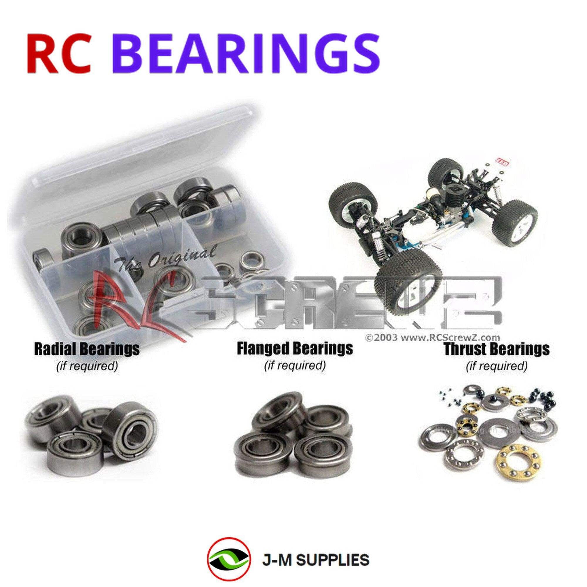 RCScrewZ Metal Shielded Bearings cen024b for CEN Racing Matric R3 1/8th ...