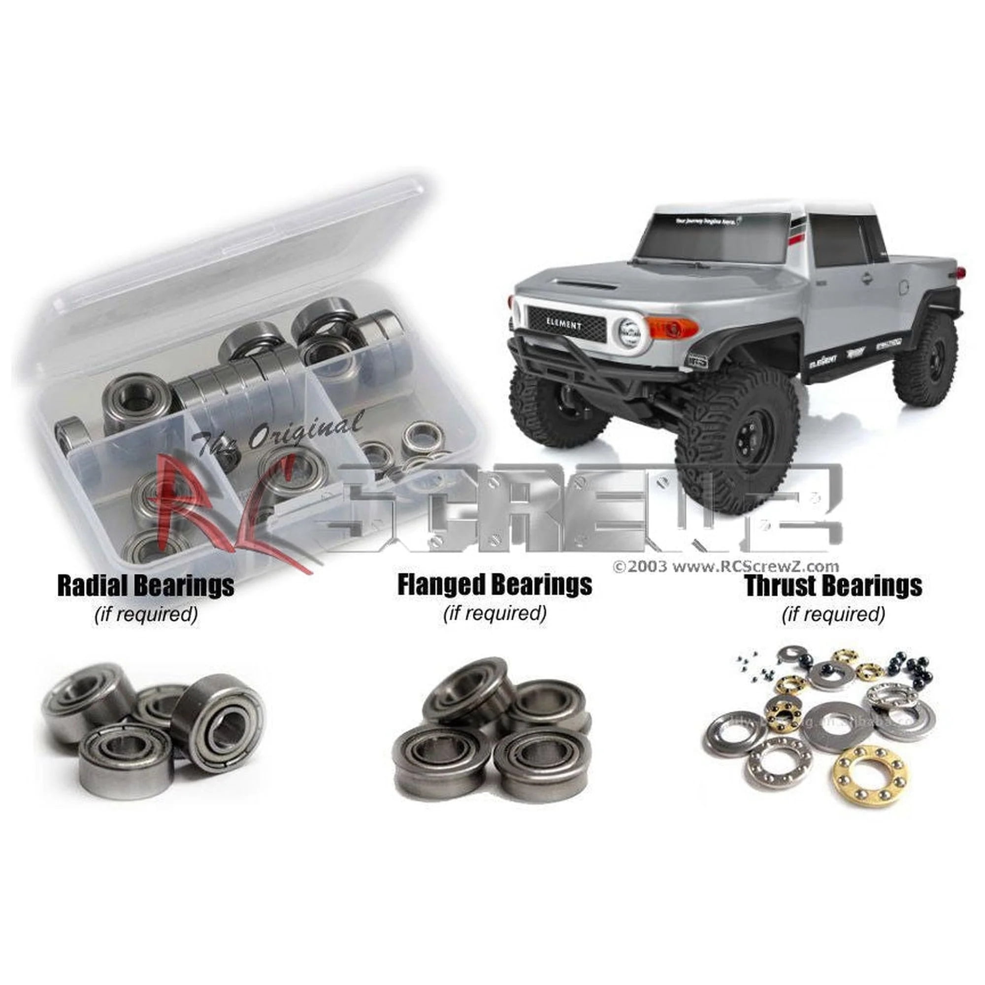 RCScrewZ Metal Shielded Bearings ele006b for Element RC Enduro Utron SE ...