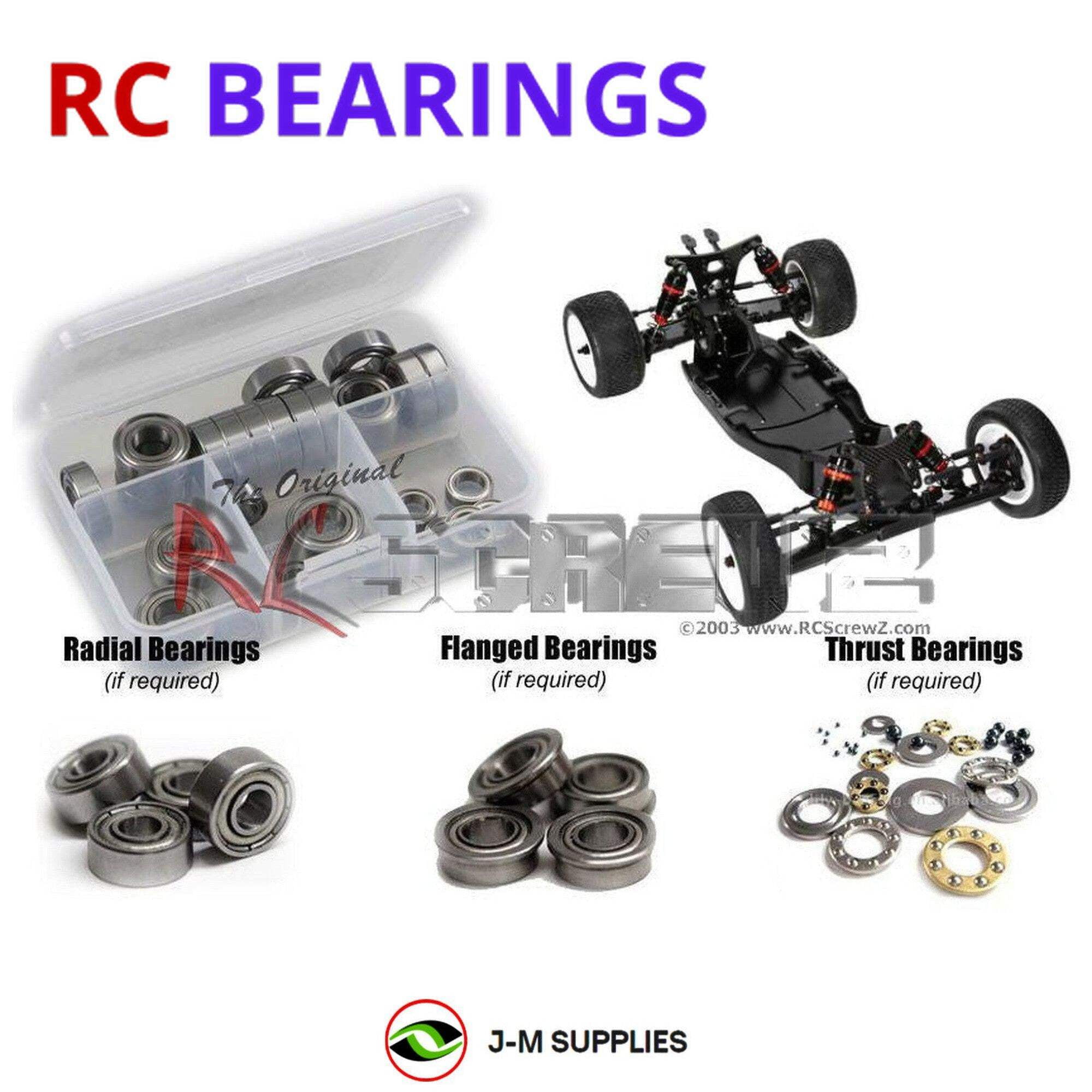 RCScrewZ Metal Shielded Bearings hot045b for HB Racing D2 Evo 2wd 1/10 ...