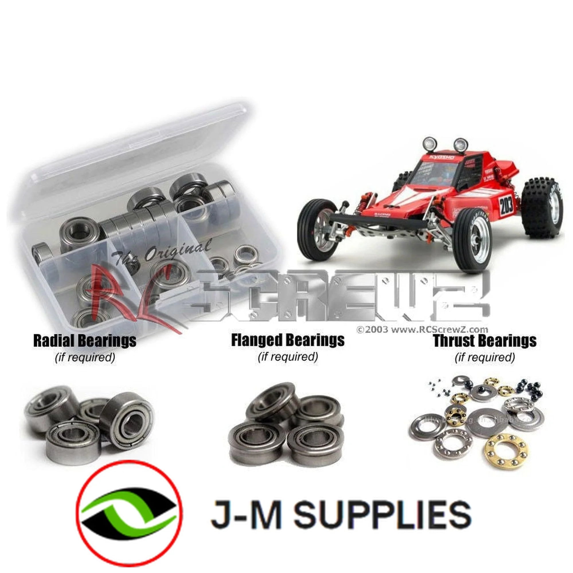 RCScrewZ Metal Shielded Bearings kyo152b for Kyosho Tomahawk 2WD #30615 ...
