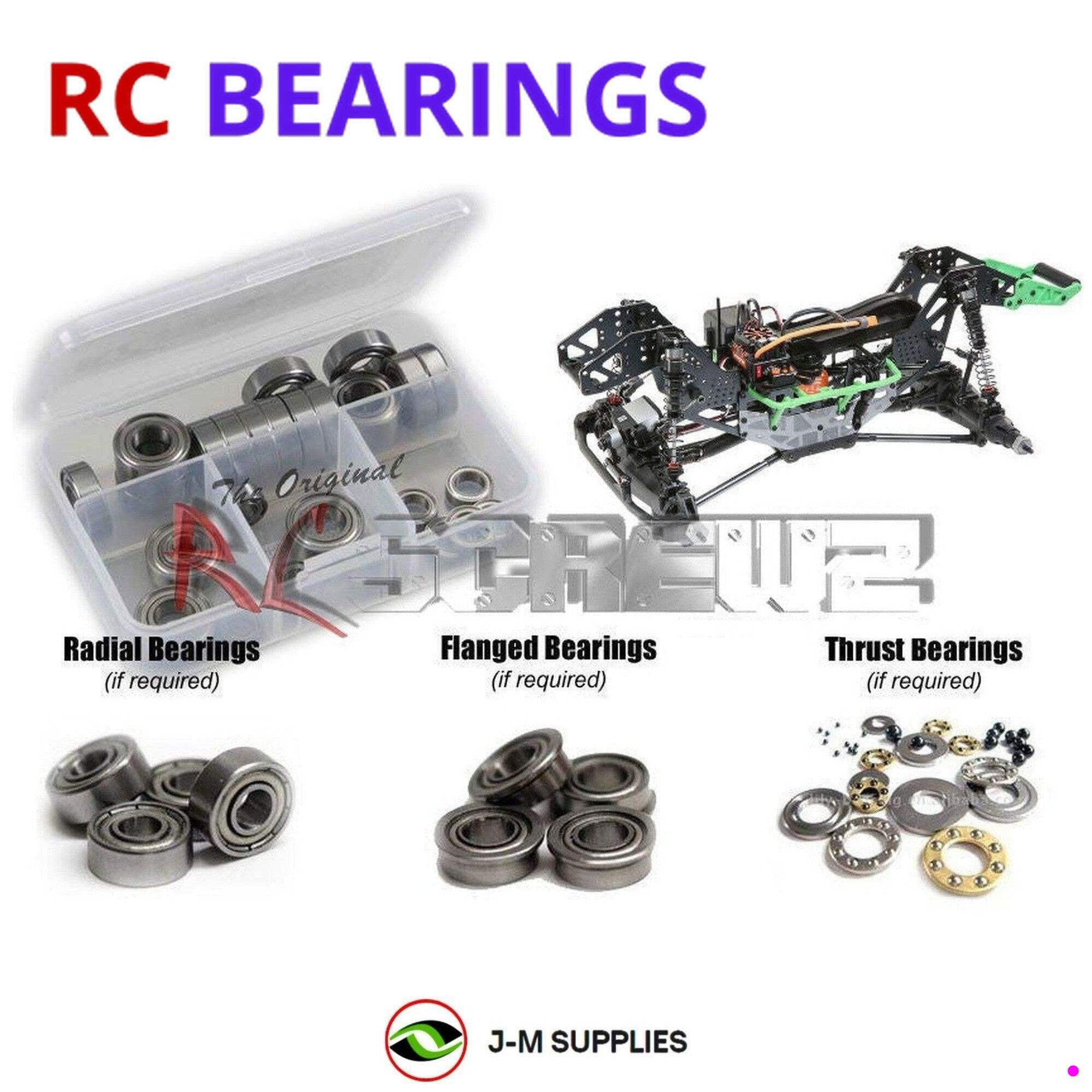 RCScrewZ Metal Shielded Bearings los124b for Losi LMT 4WD Solid Axle ...