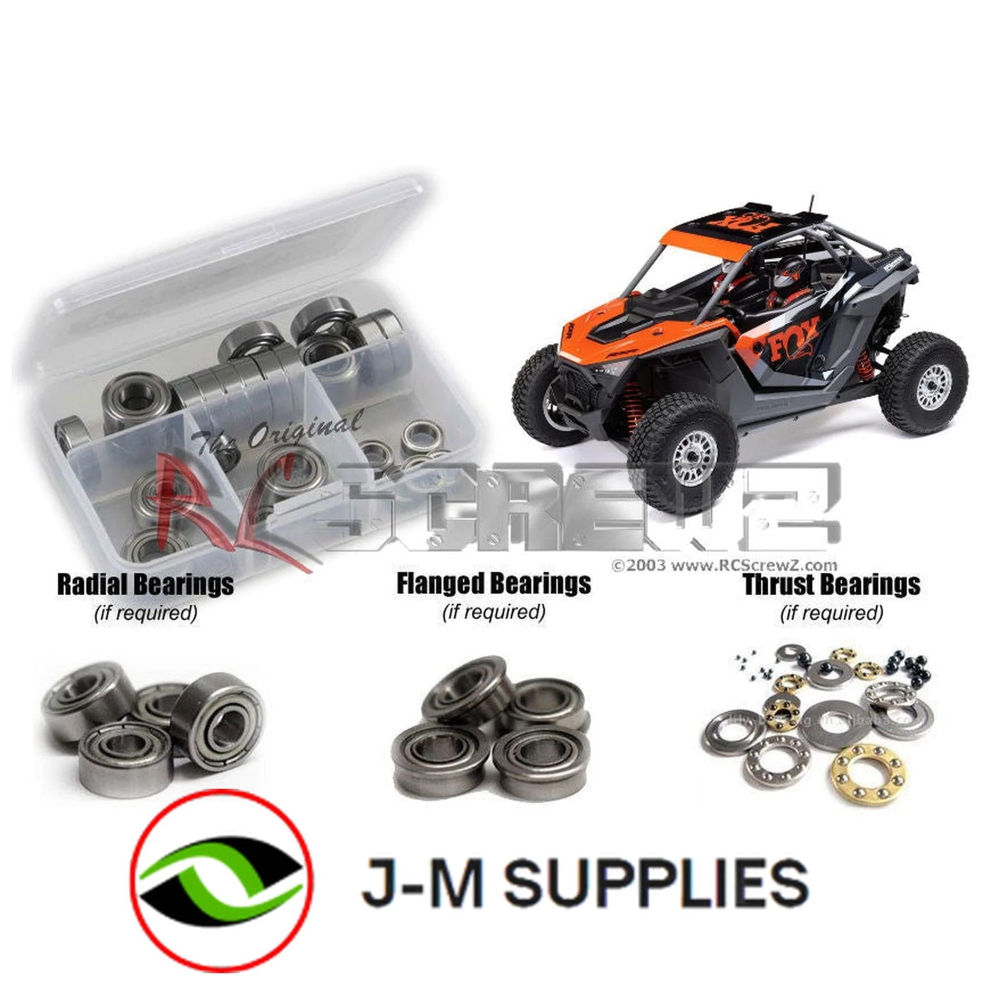 RCScrewZ Metal Shielded Bearings los134b for Losi RZR Rey 4WD 1/10 ...