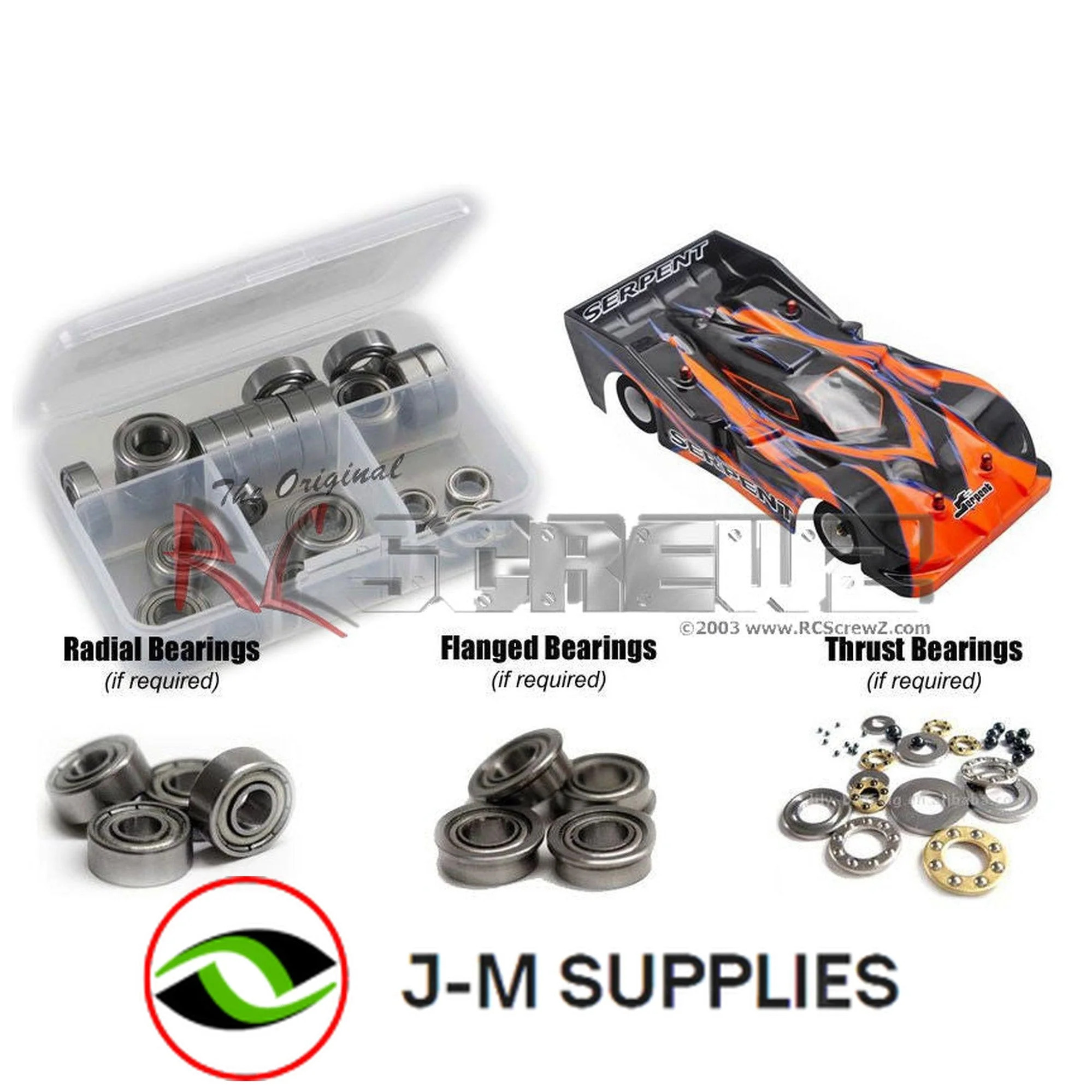 RCScrewZ Metal Shielded Bearings ser072b for Serpent Viper 989e Onroad ...