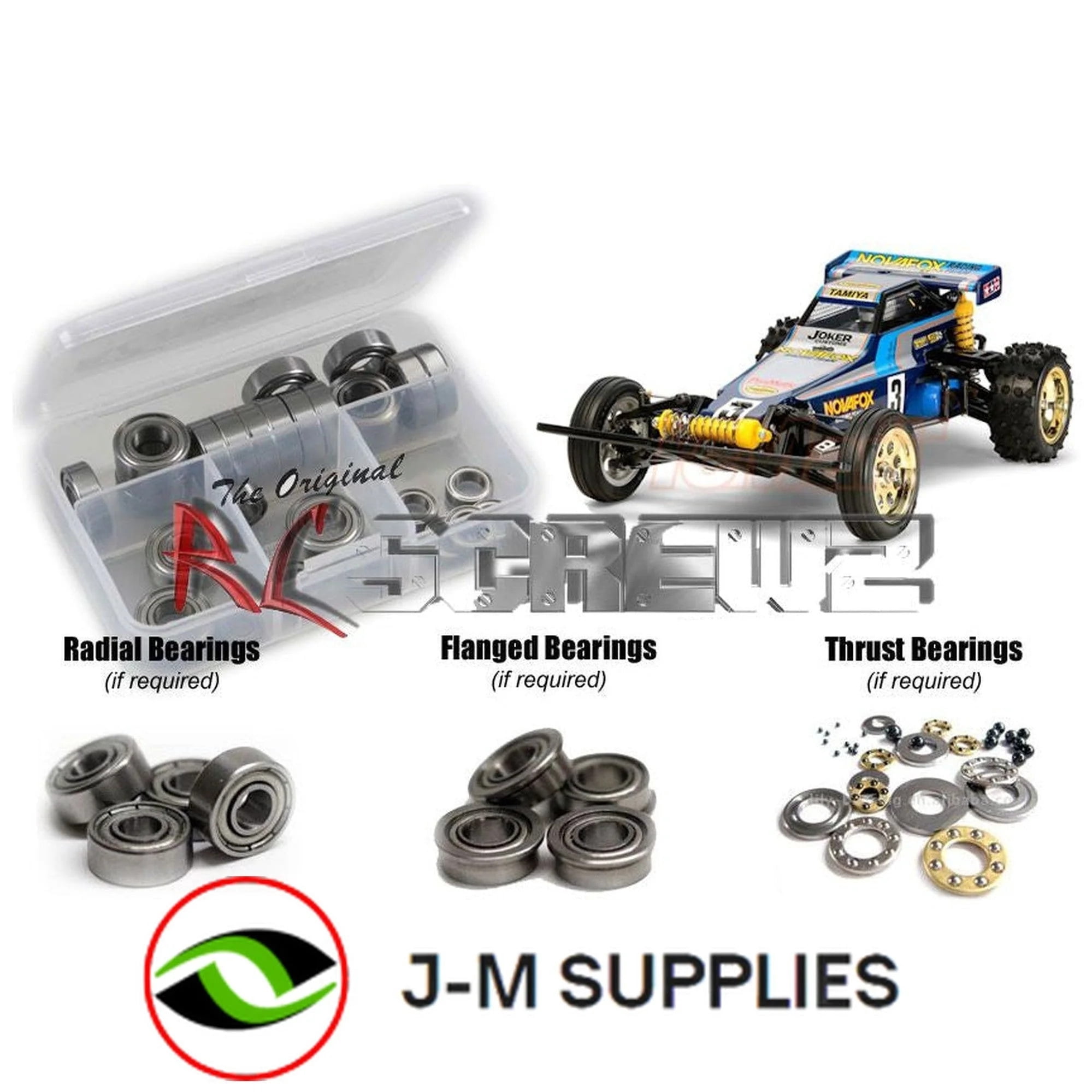 RCScrewZ Metal Shielded Bearings tam154b for Tamiya Nova Fox 1/10th 2WD ...