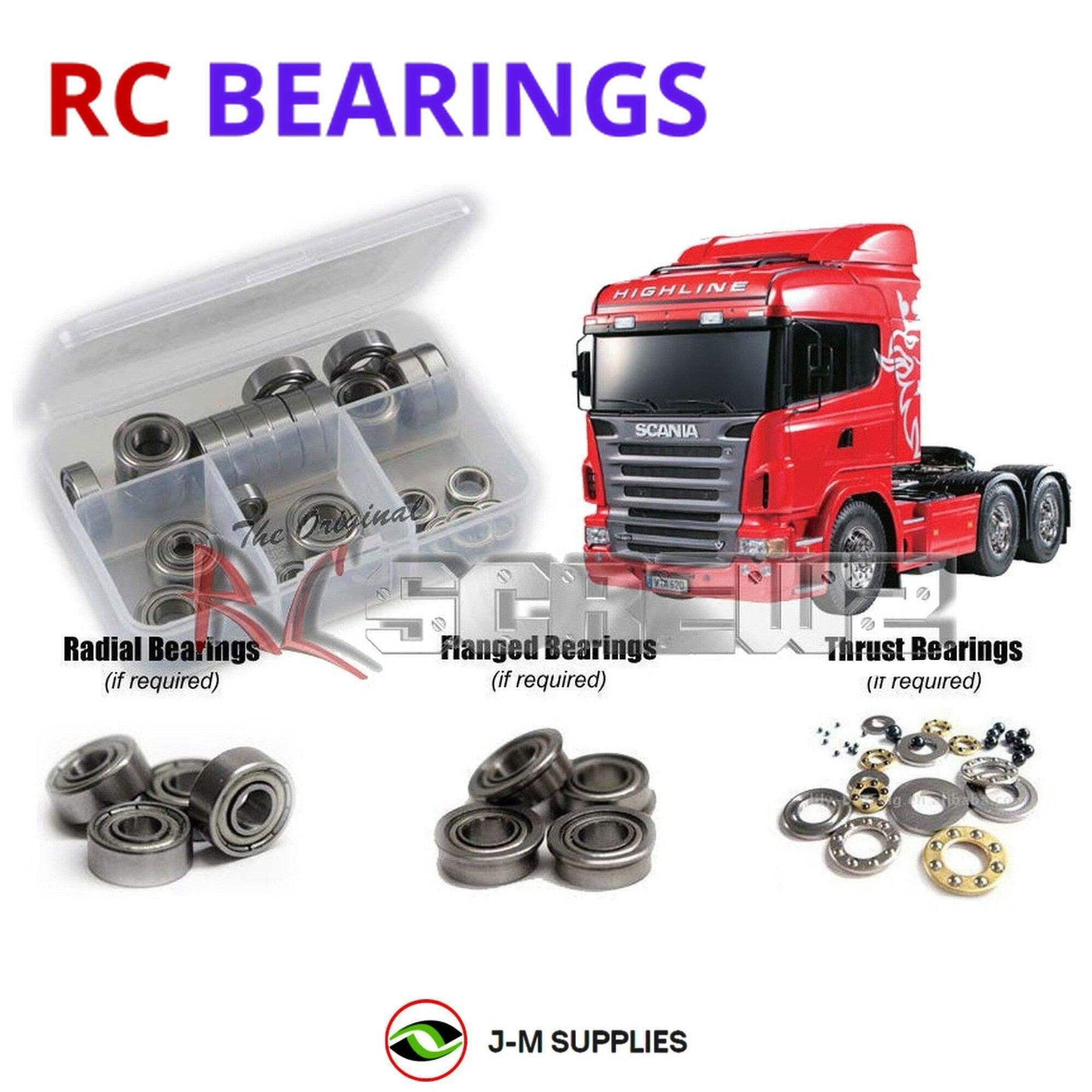 RCScrewZ Metal Shielded Bearings tam198b for Tamiya Scania R620 ...