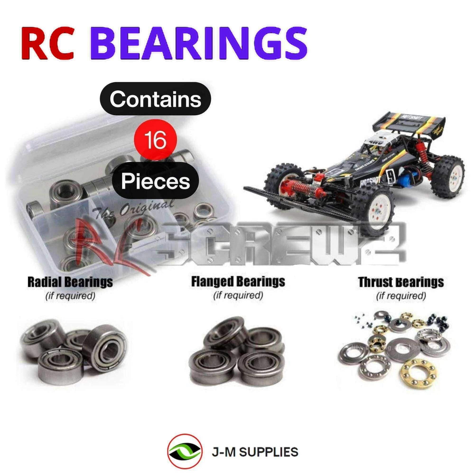 RCScrewZ Metal Shielded Bearings tam265b for Tamiya Hotshot II 2024 1/ ...