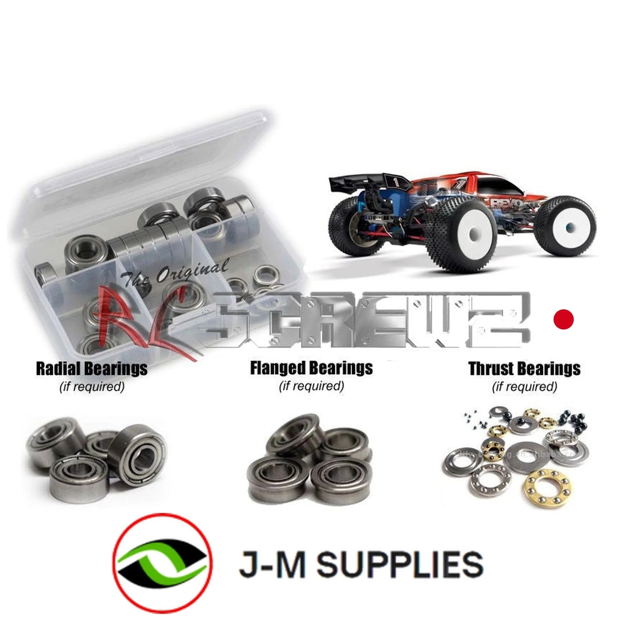 RCScrewZ Metal Shielded Bearings tra031b for Traxxas Revo 3.3 Nitro ...