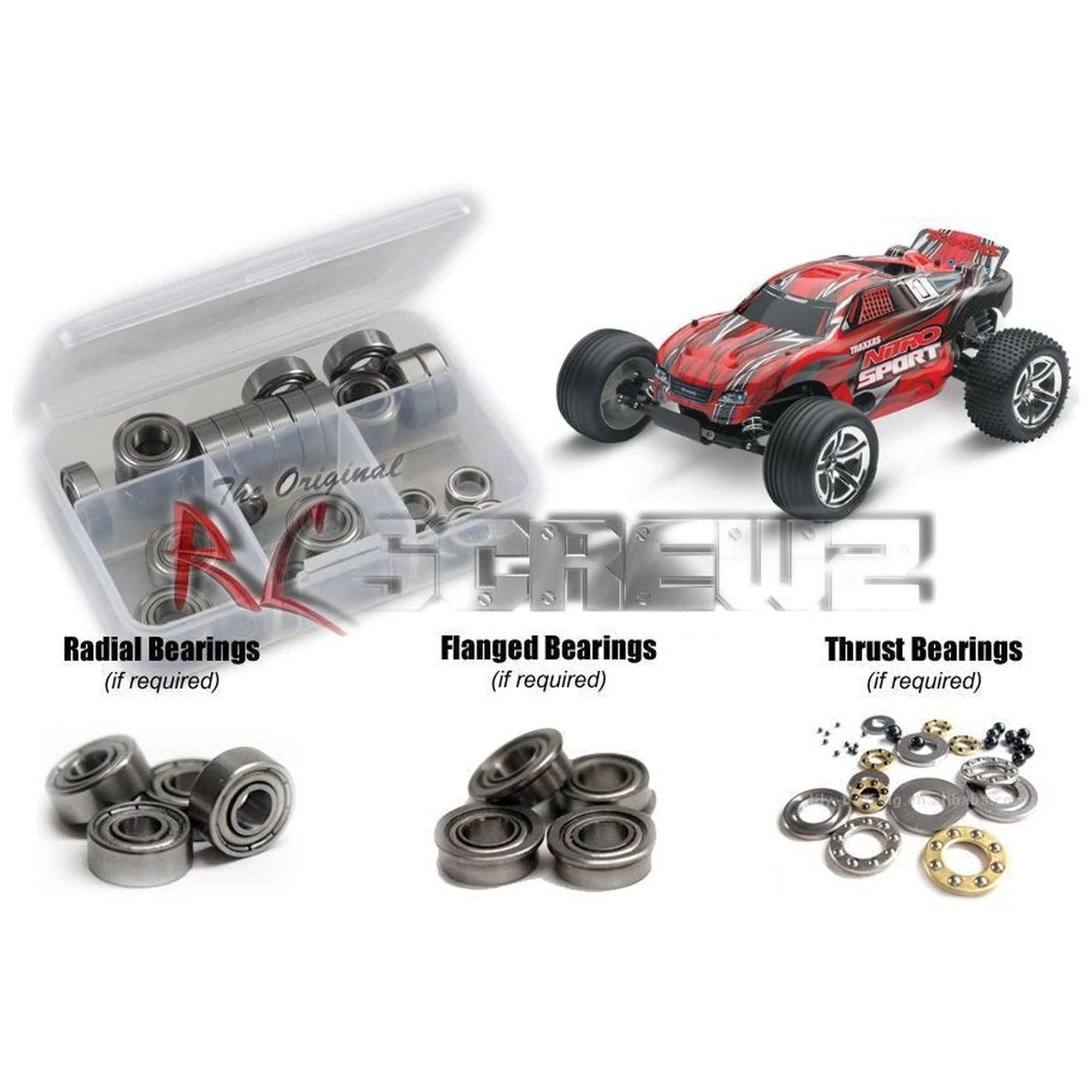 RCScrewZ Metal Shielded Bearings tra083b for Traxxas Nitro Sport 1/10 ...