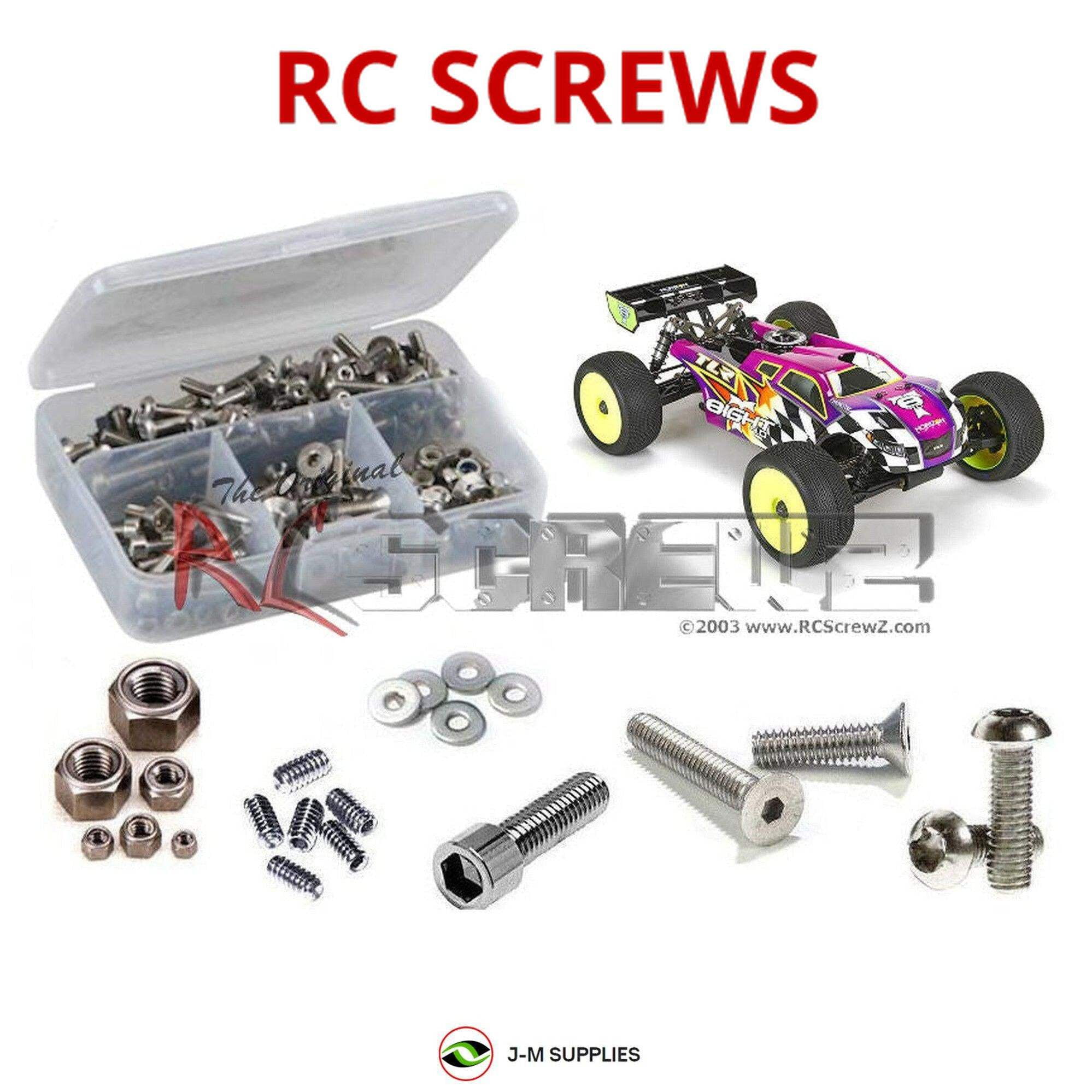 RCScrewZ Metric Stainless Screw Kit los093m for Losi 8ight-T 4.0 Nitro ...