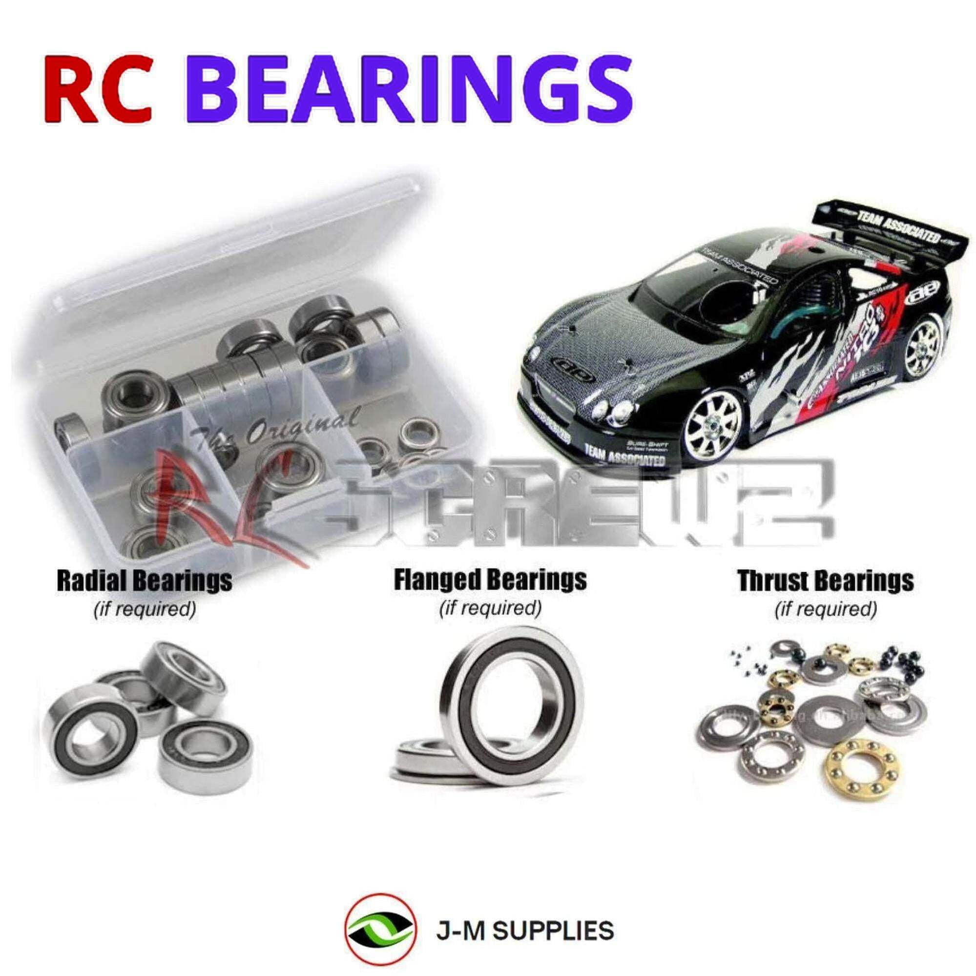 RCScrewZ Rubber Shielded Bearing Kit ass002r for Associated Nitro TC3 ...