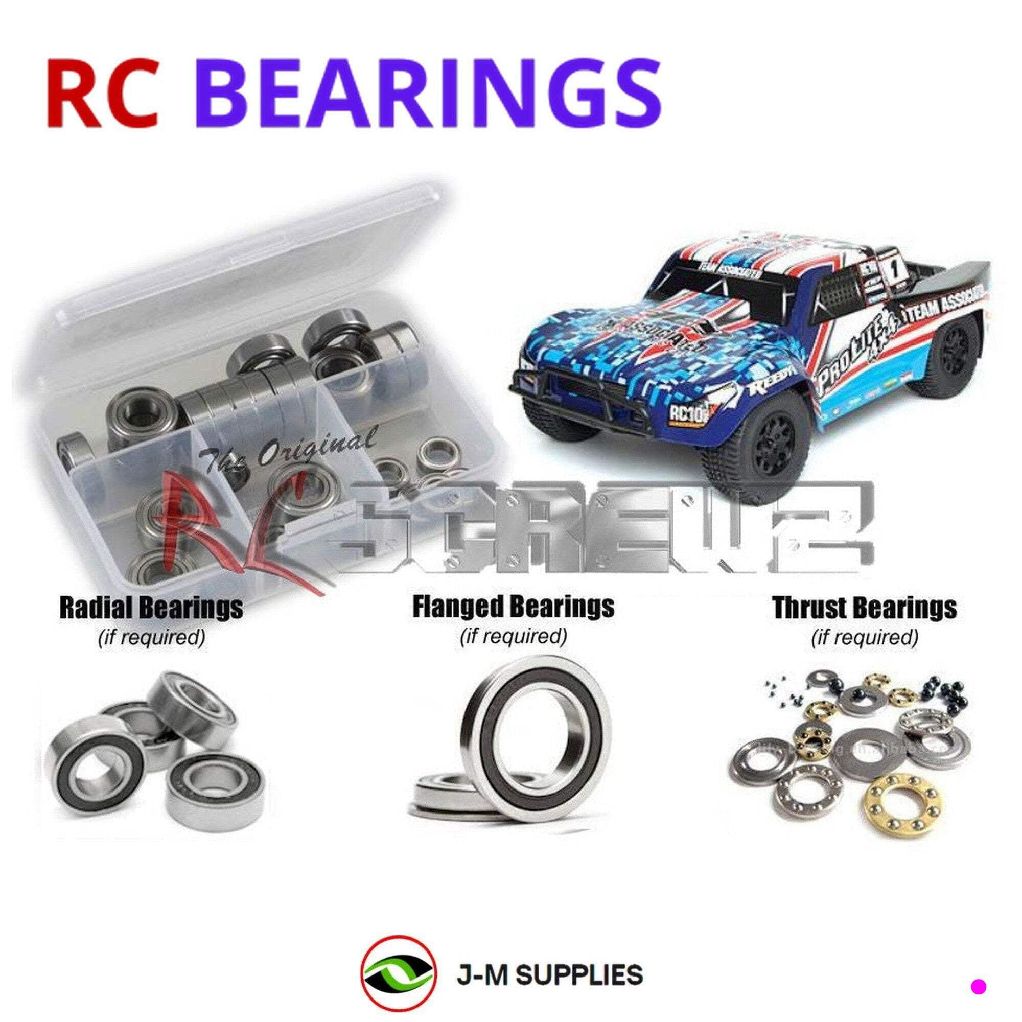 RCScrewZ Rubber Shielded Bearing Kit ass053r for Associated ProLite 4x4 ...