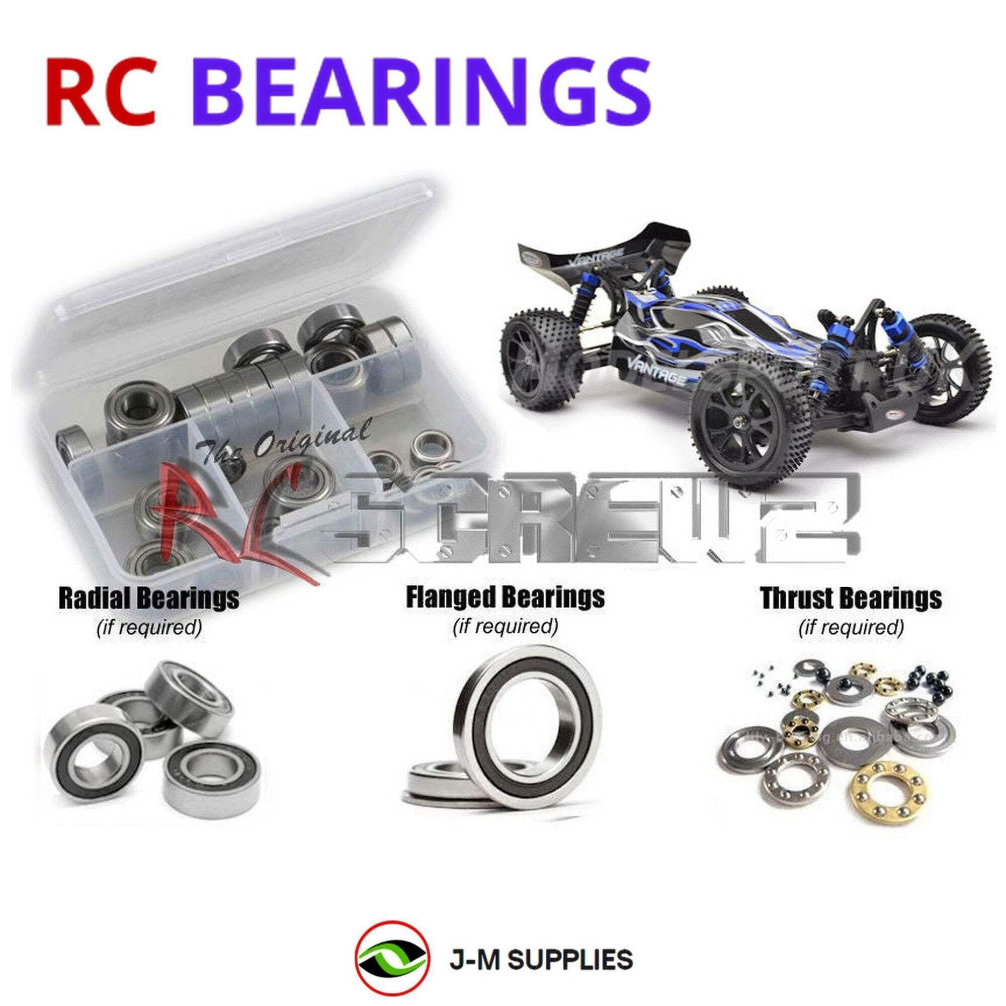 RCScrewZ Rubber Shielded Bearing Kit ftx010r for FTX Vantage 4wd #5532 ...
