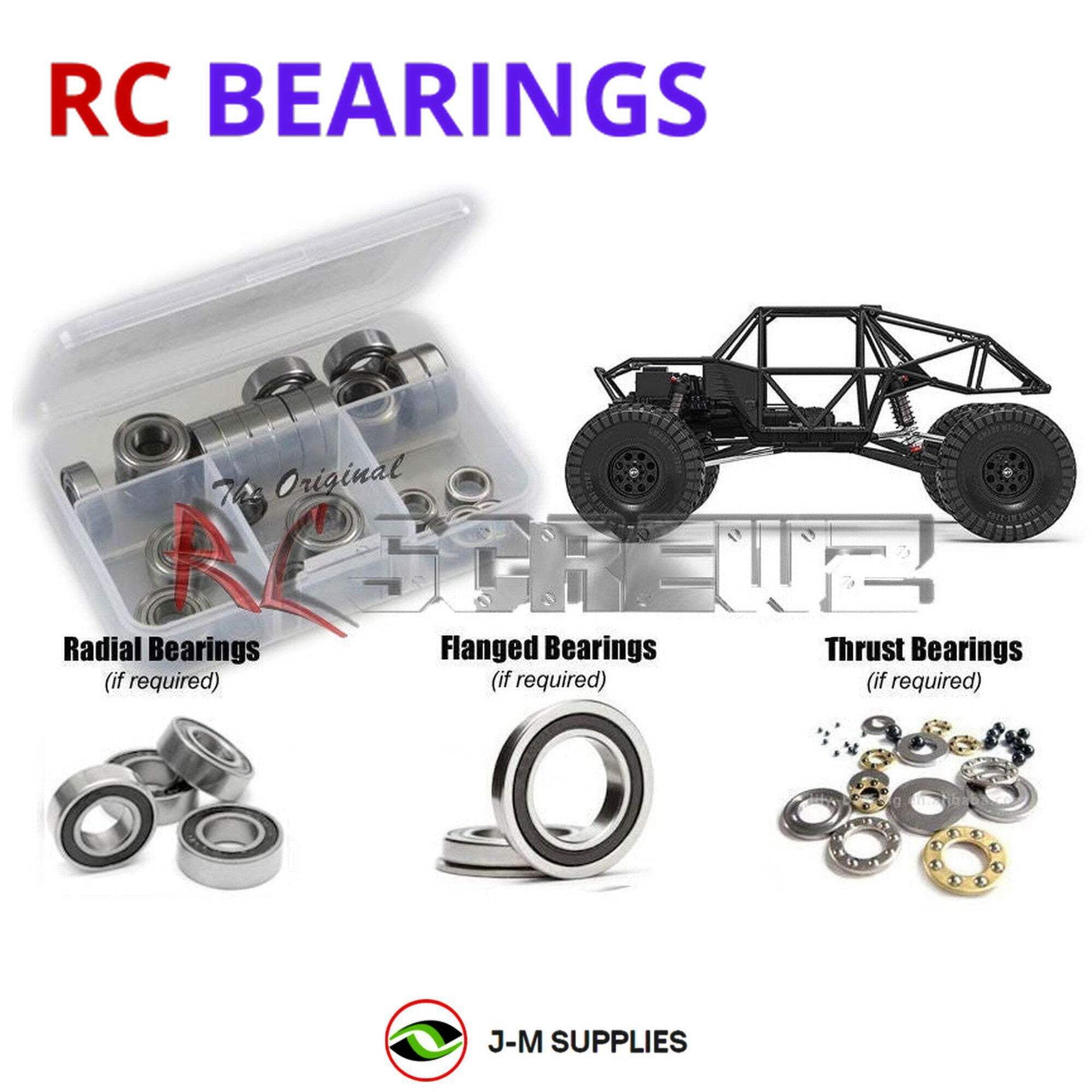 RCScrewZ Rubber Shielded Bearing Kit gma017r for Gmade GR01 GOM # ...