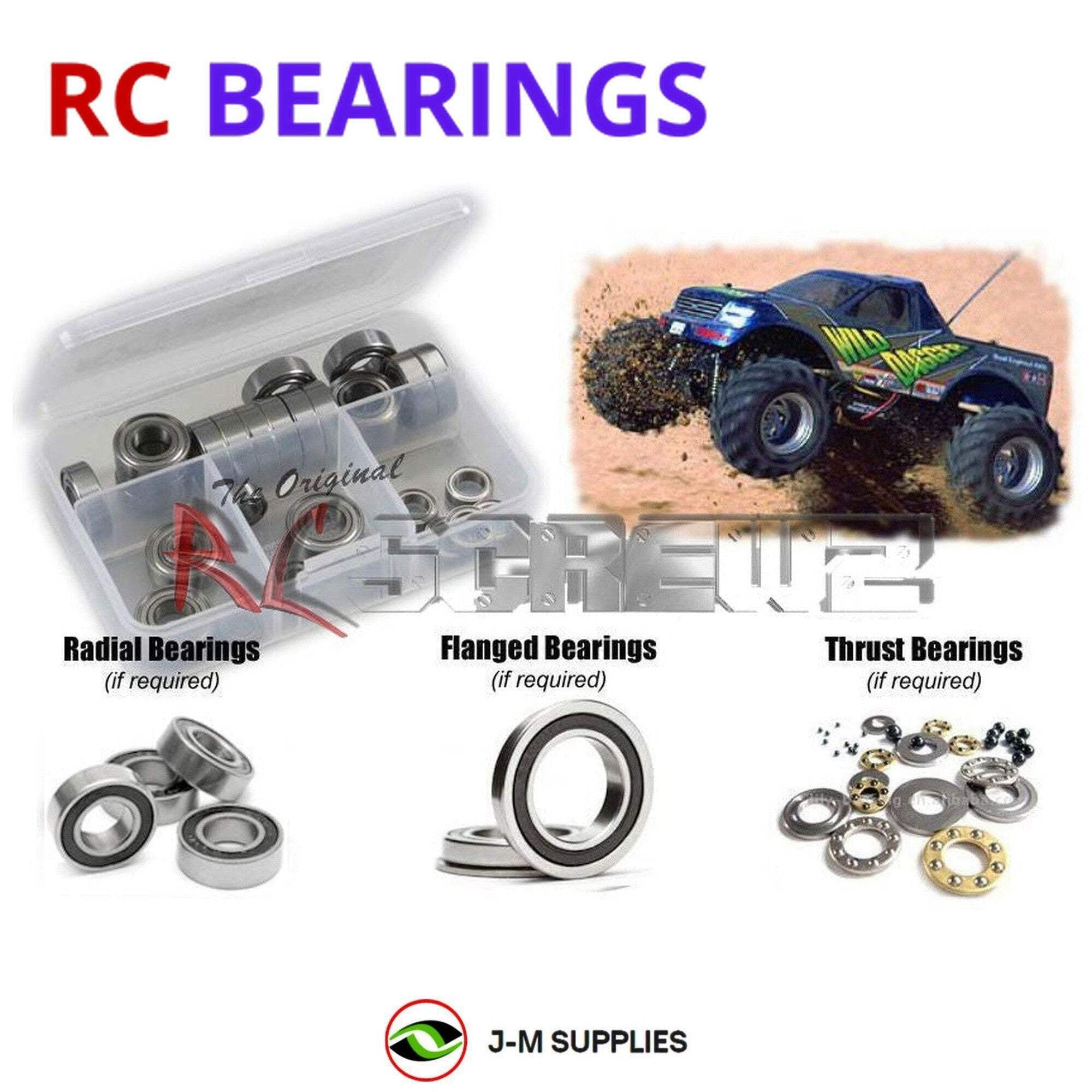 RCScrewZ Rubber Shielded Bearing Kit tam049r for Tamiya Wild Dagger MT ...