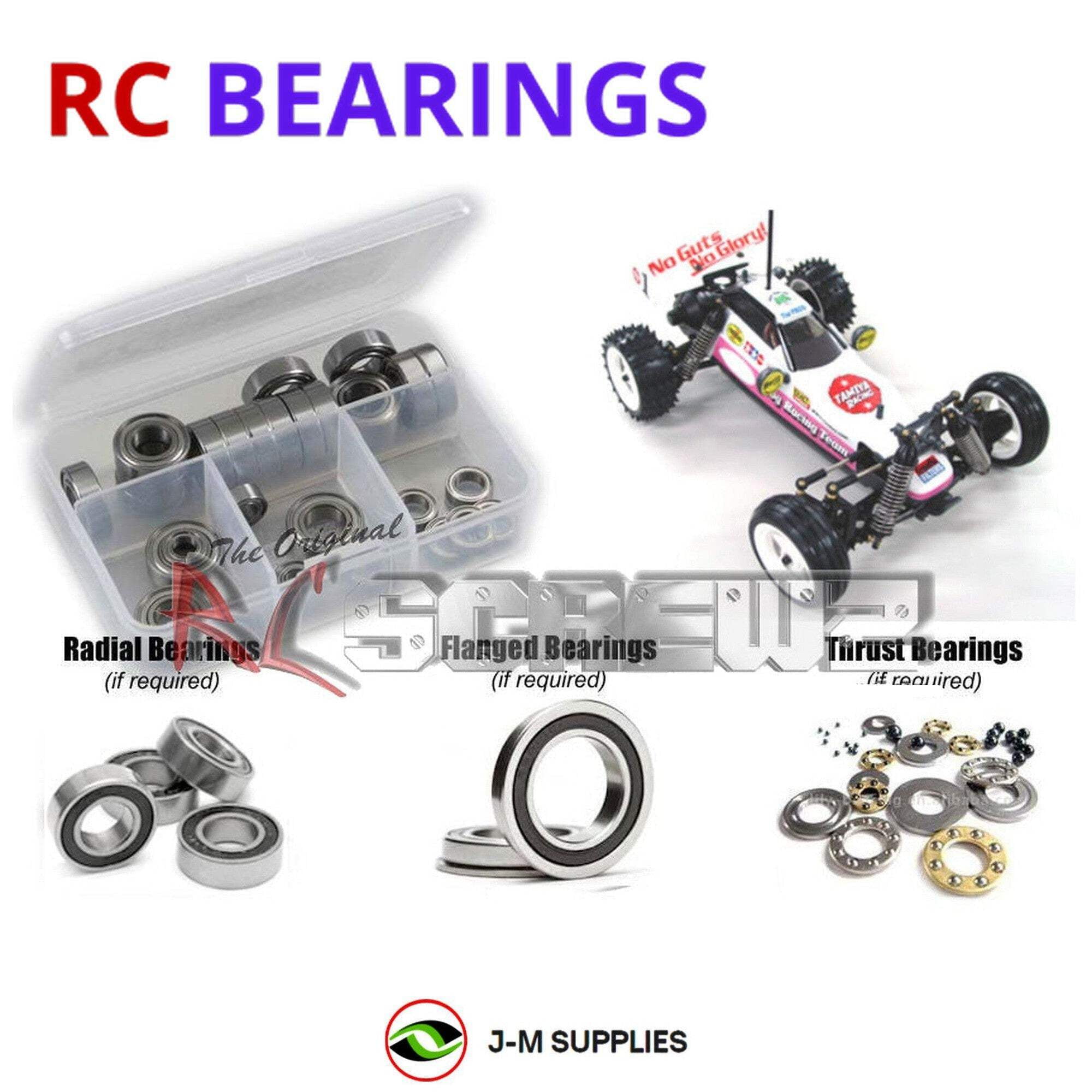 RCScrewZ Rubber Shielded Bearing Kit tam114r for Tamiya TamTech-Gear GB-01 Frog 1/14 (#56701 ...