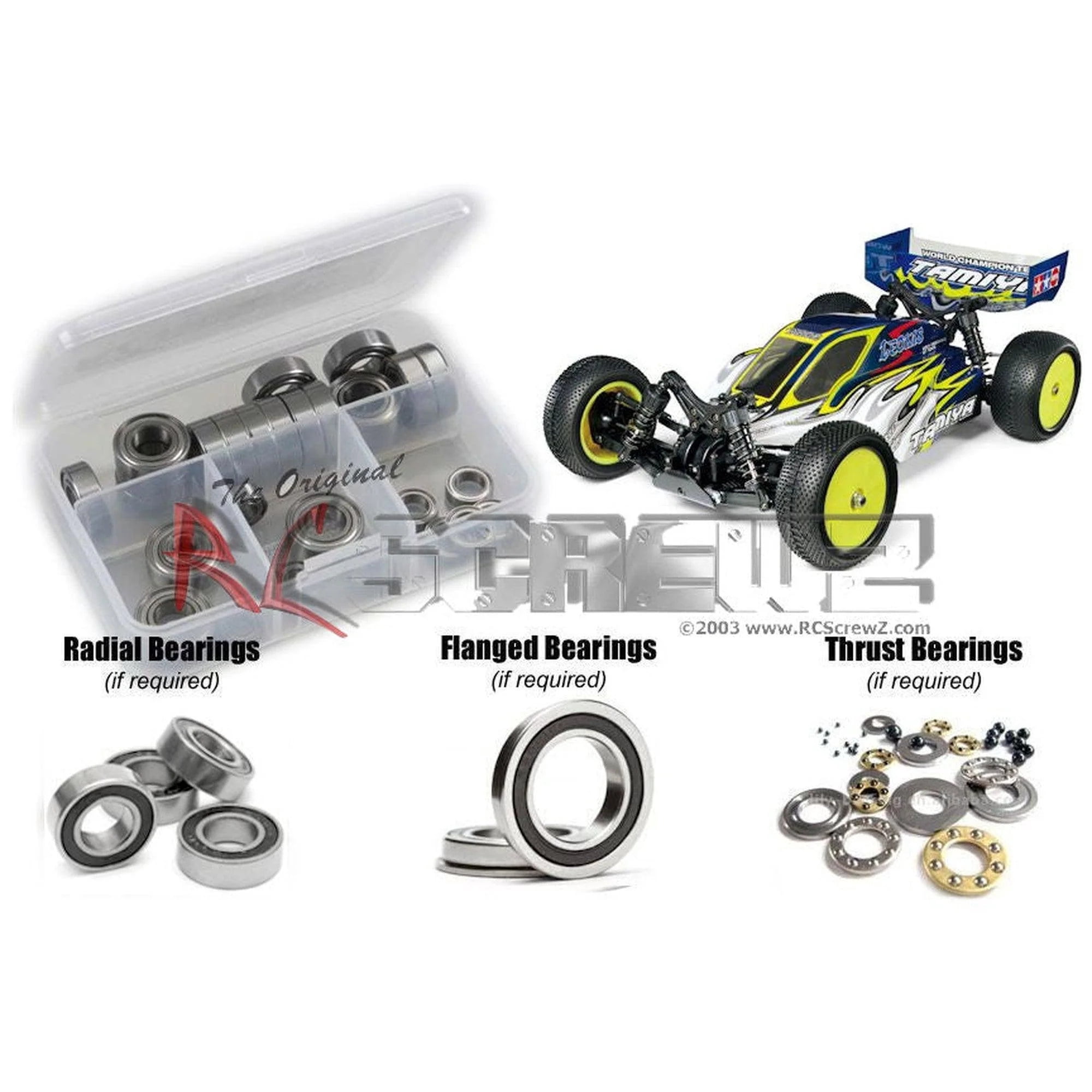 RCScrewZ Rubber Shielded Bearing Kit tam151r for Tamiya DB02 Buggy 4wd ...