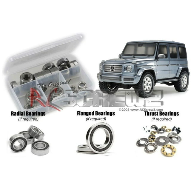 RCScrewZ Rubber Shielded Bearing Kit tam220r for Tamiya CC02 Chassis ...