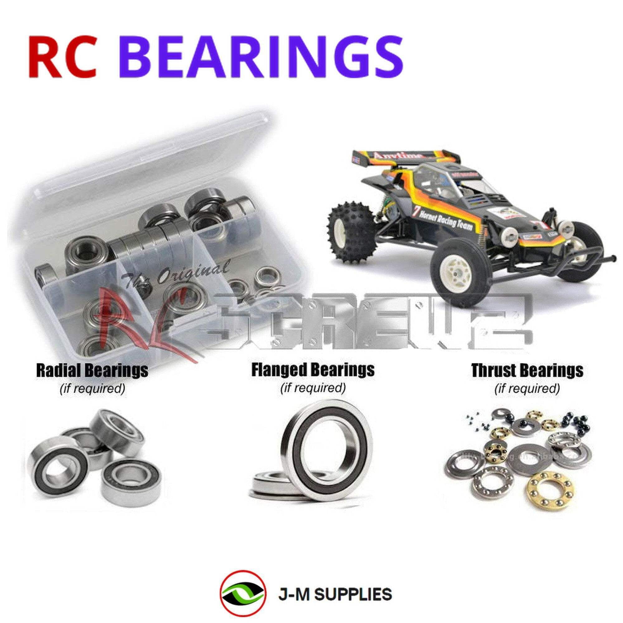 RCScrewZ Rubber Shielded Bearing Kit tam228r for Tamiya The Hornet ...