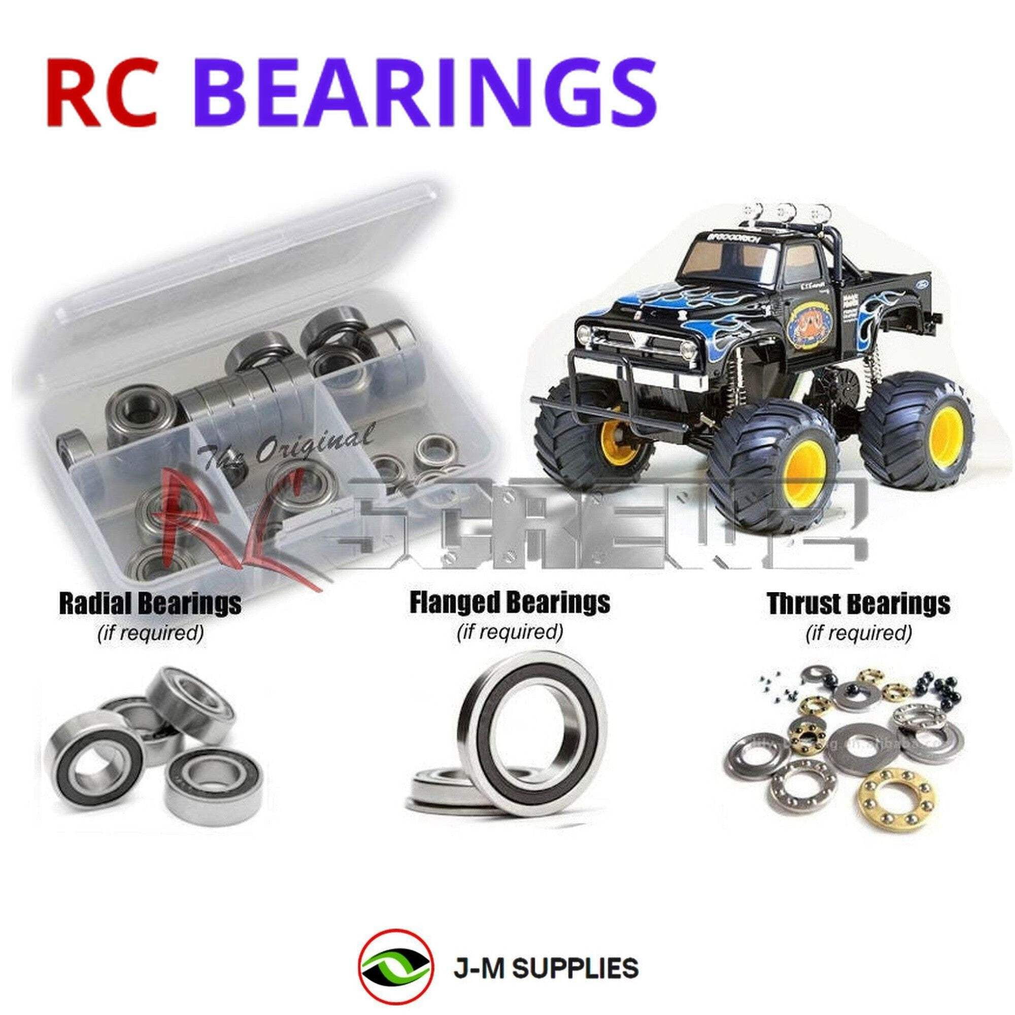 RCScrewZ Rubber Shielded Bearing Kit tam231r for Tamiya Midnight ...