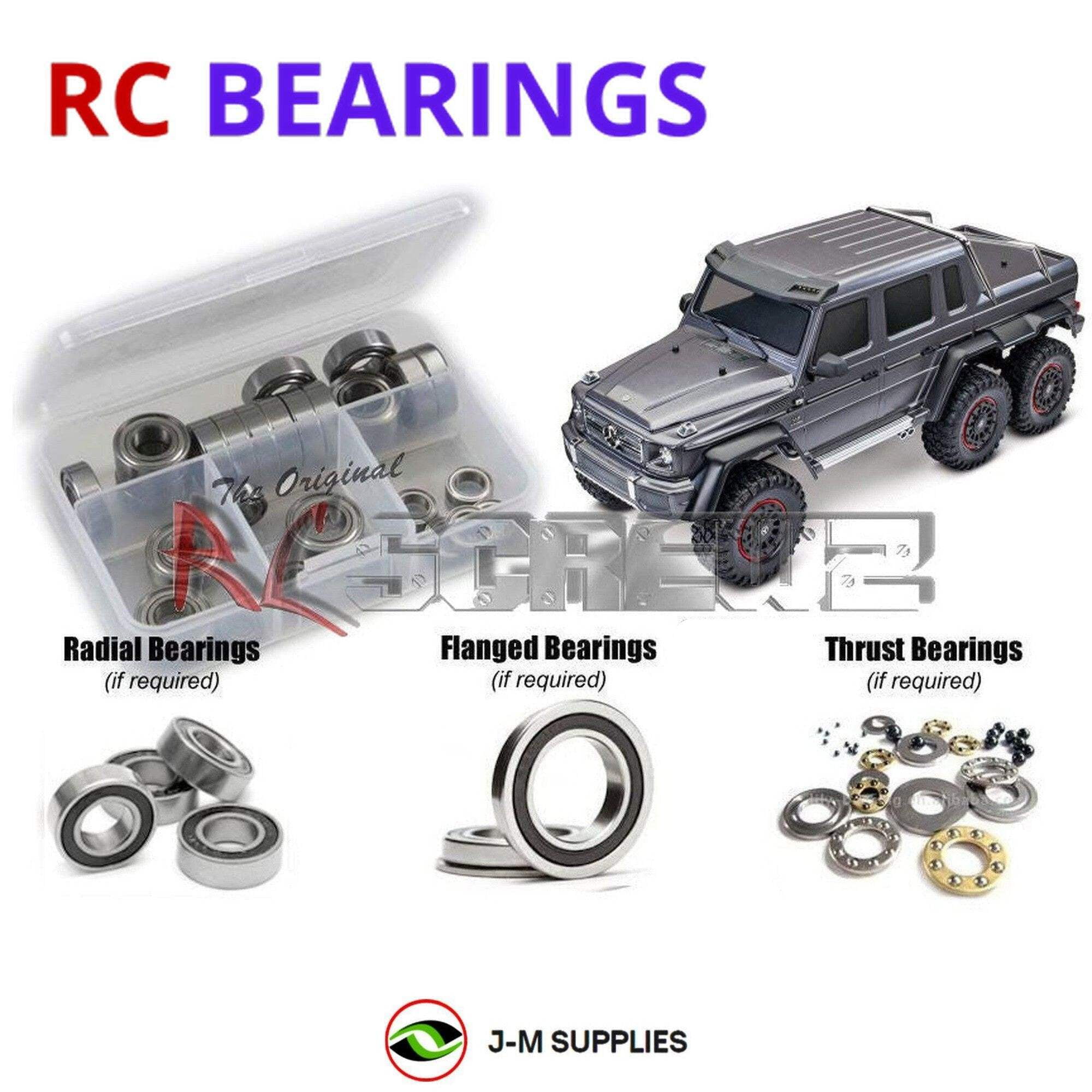 RCScrewZ Rubber Shielded Bearing Kit tra090r for Traxxas TRX-6 Crawler ...