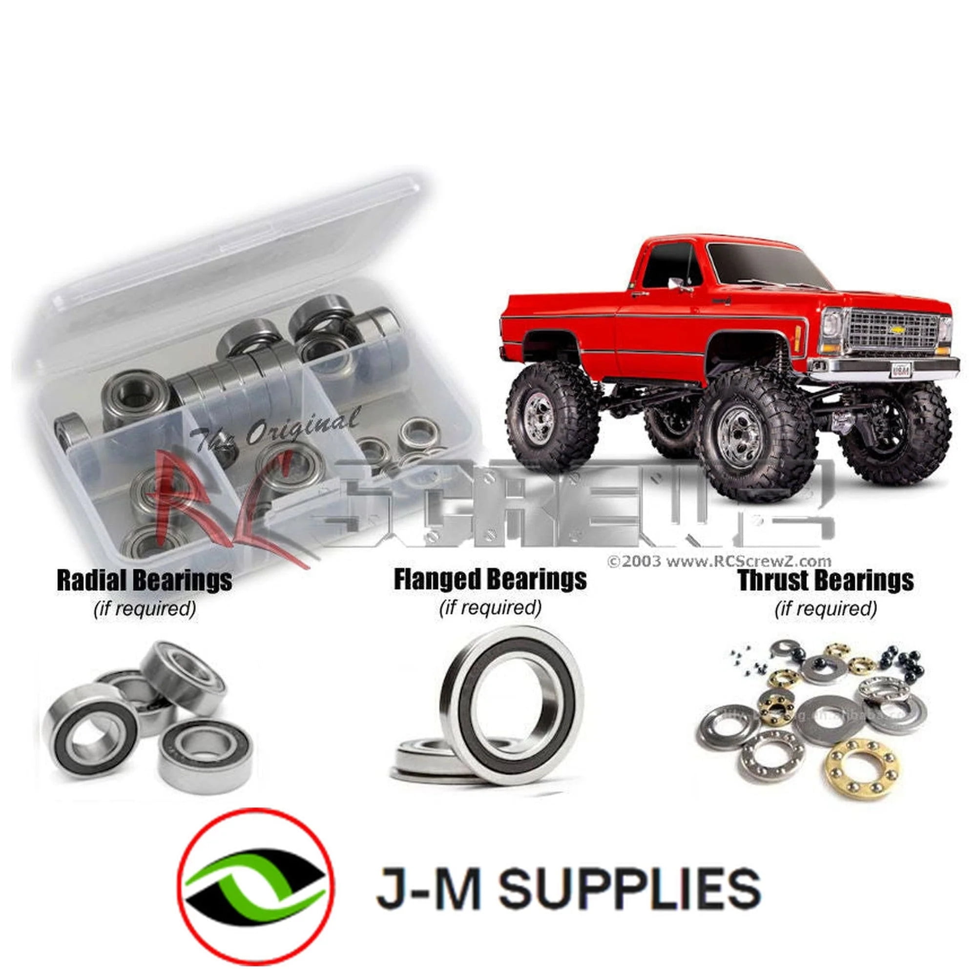 RCScrewZ Rubber Shielded Bearing Kit tra112r for Traxxas TRX-4m K10 1/ ...