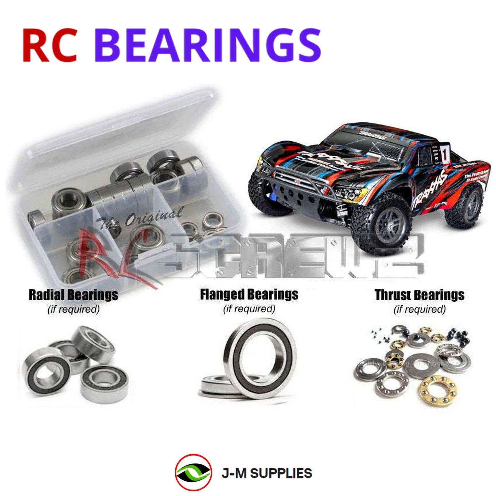 RCScrewZ Rubber Shielded Bearing Kit tra116r for Traxxas Slash BL-2S ...