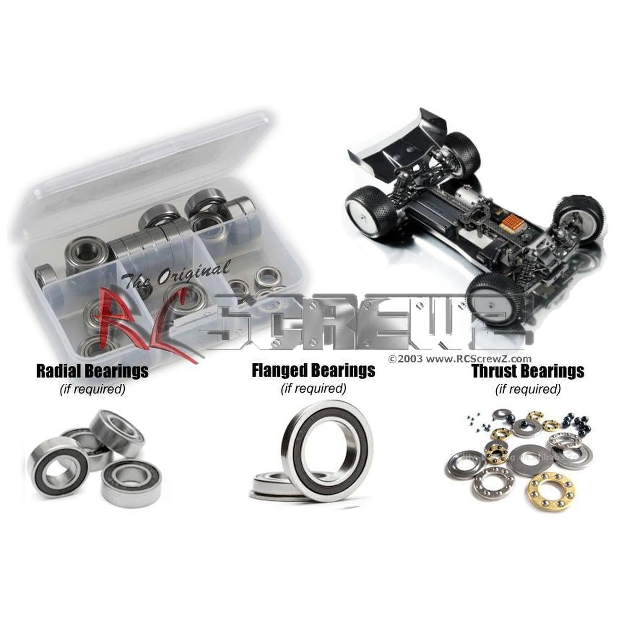 RCScrewZ Rubber Shielded Bearing Kit xra060r for XRAY XB4 2017 #360004 ...