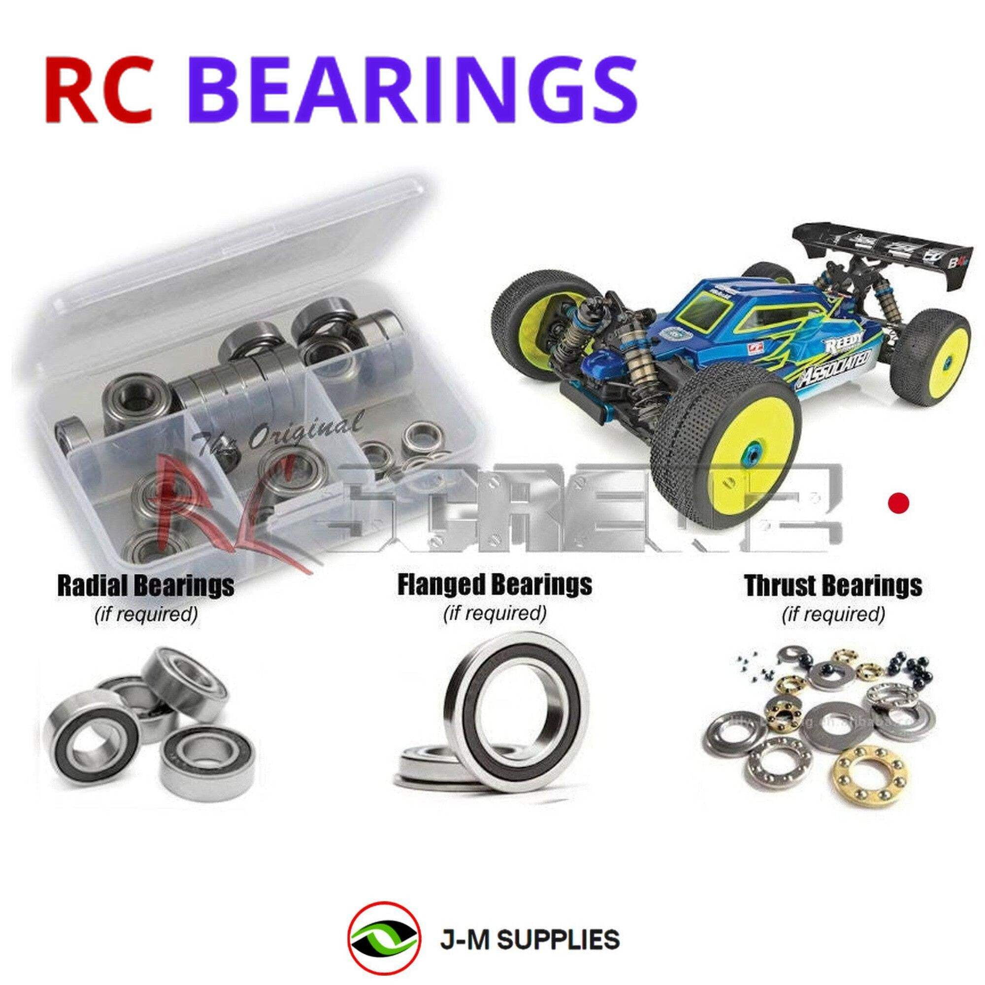 RCScrewZ Rubber Shielded Bearings asc119r for Associated RC8B4e Team 1 ...