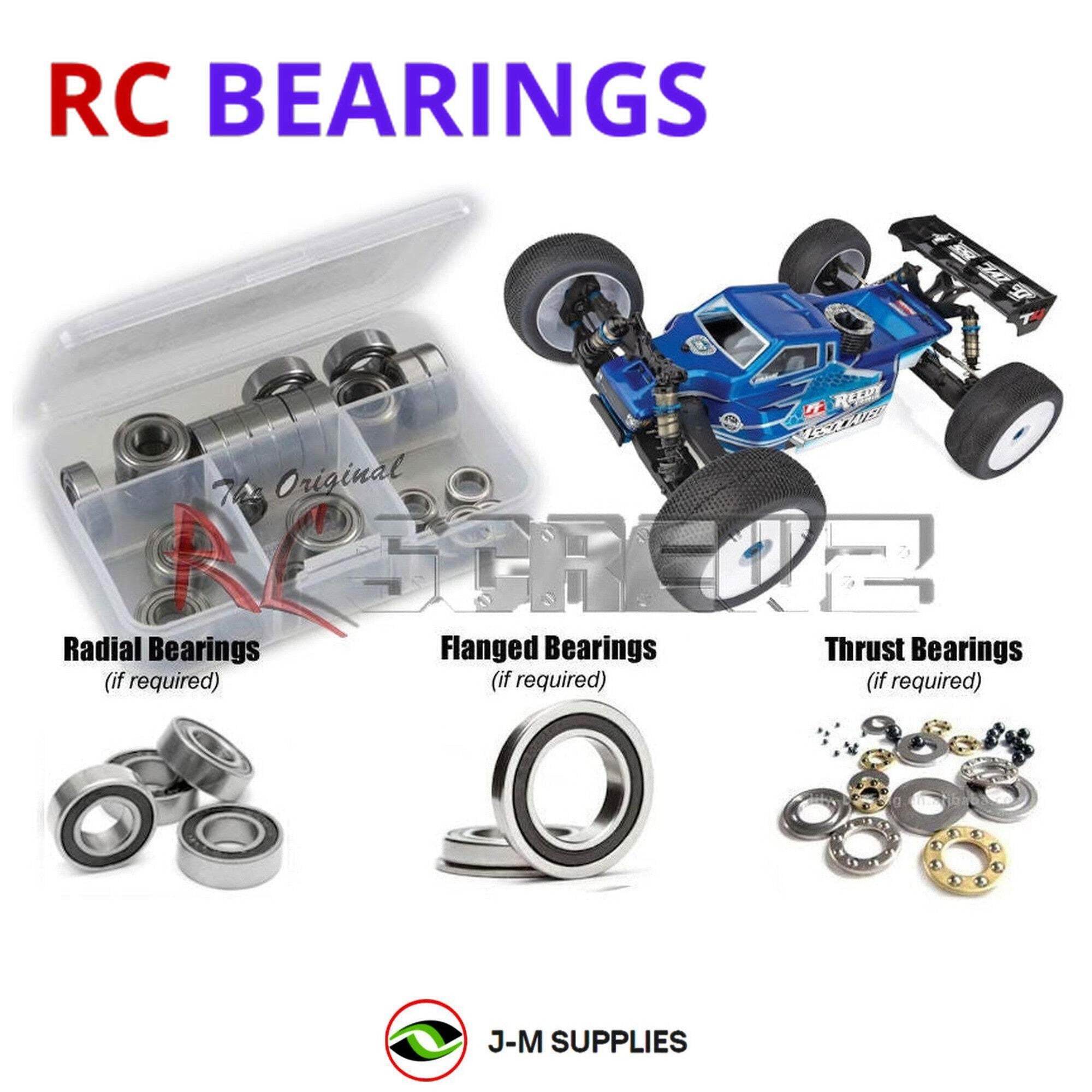 RCScrewZ Rubber Shielded Bearings asc128r for Associated RC8T4 Nitro 1 ...