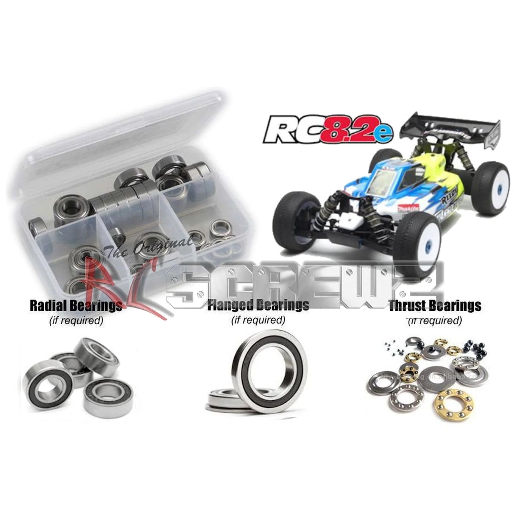 RCScrewZ Rubber Shielded Bearings ass045r for Associated RC8.2e Factory ...