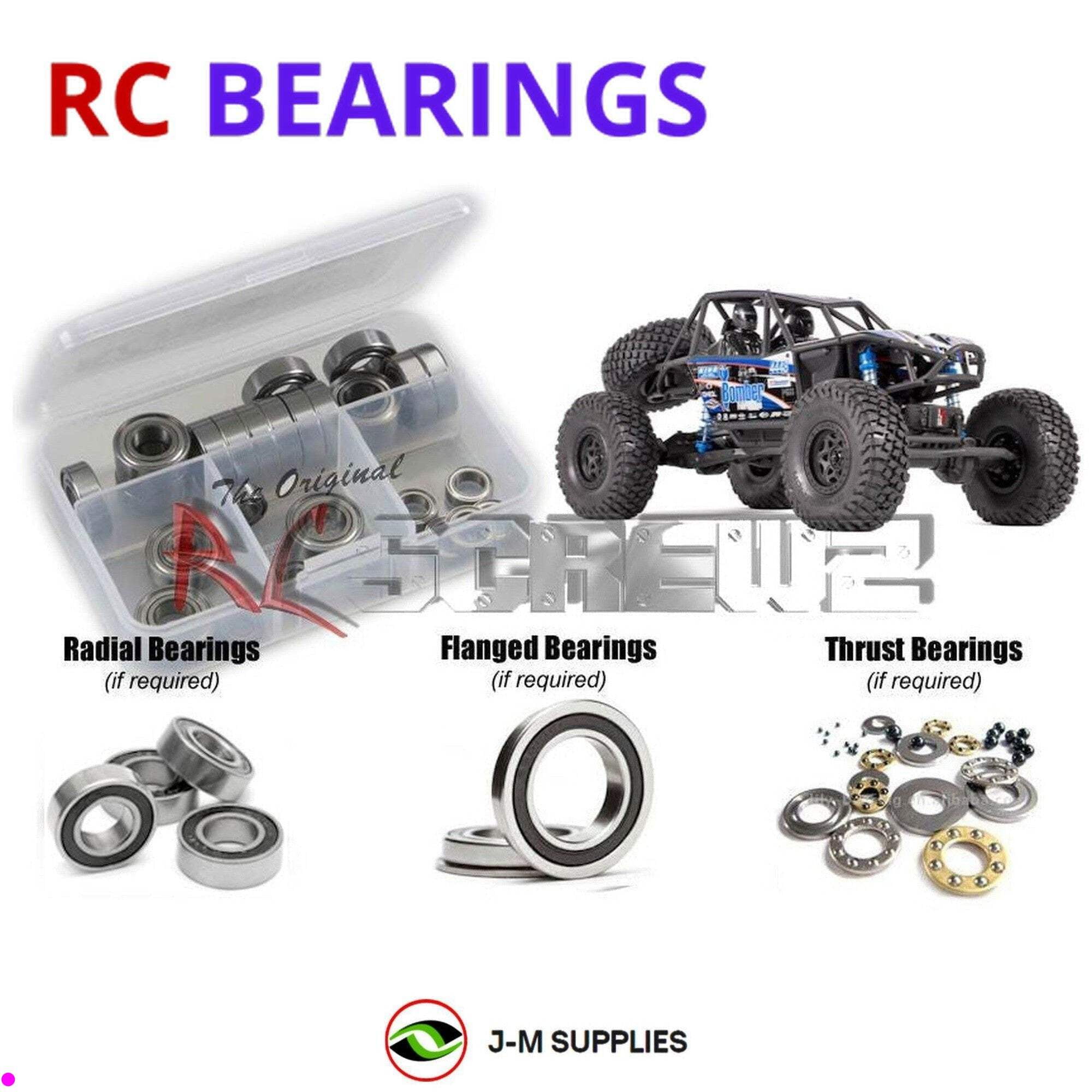 RCScrewZ Rubber Shielded Bearings axi022r for Axial RR10 Bomber Rock ...