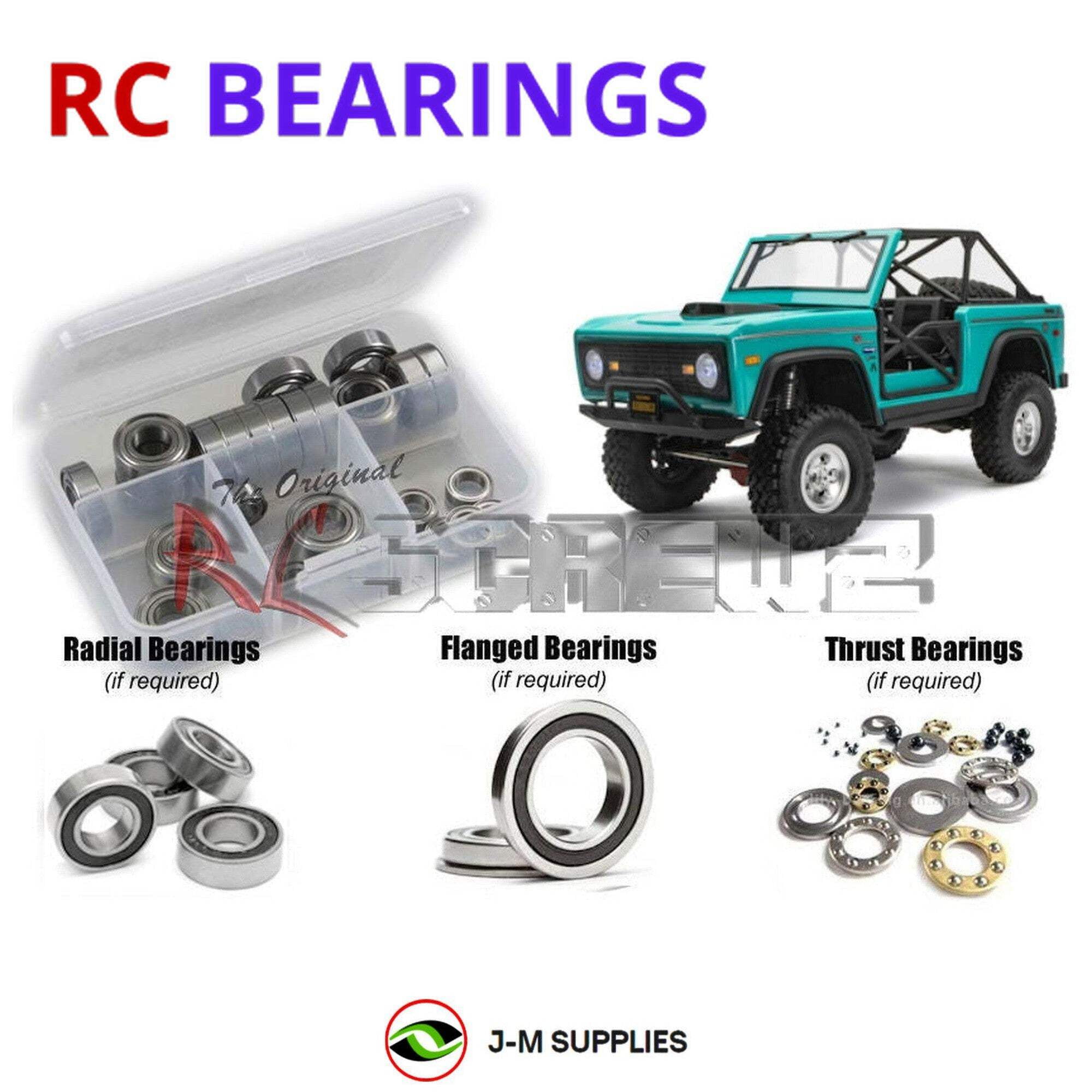 RCScrewZ Rubber Shielded Bearings axi039r for Axial SCX10 III Ford Bronco 1/10 #AXI03014T1/T2 ...